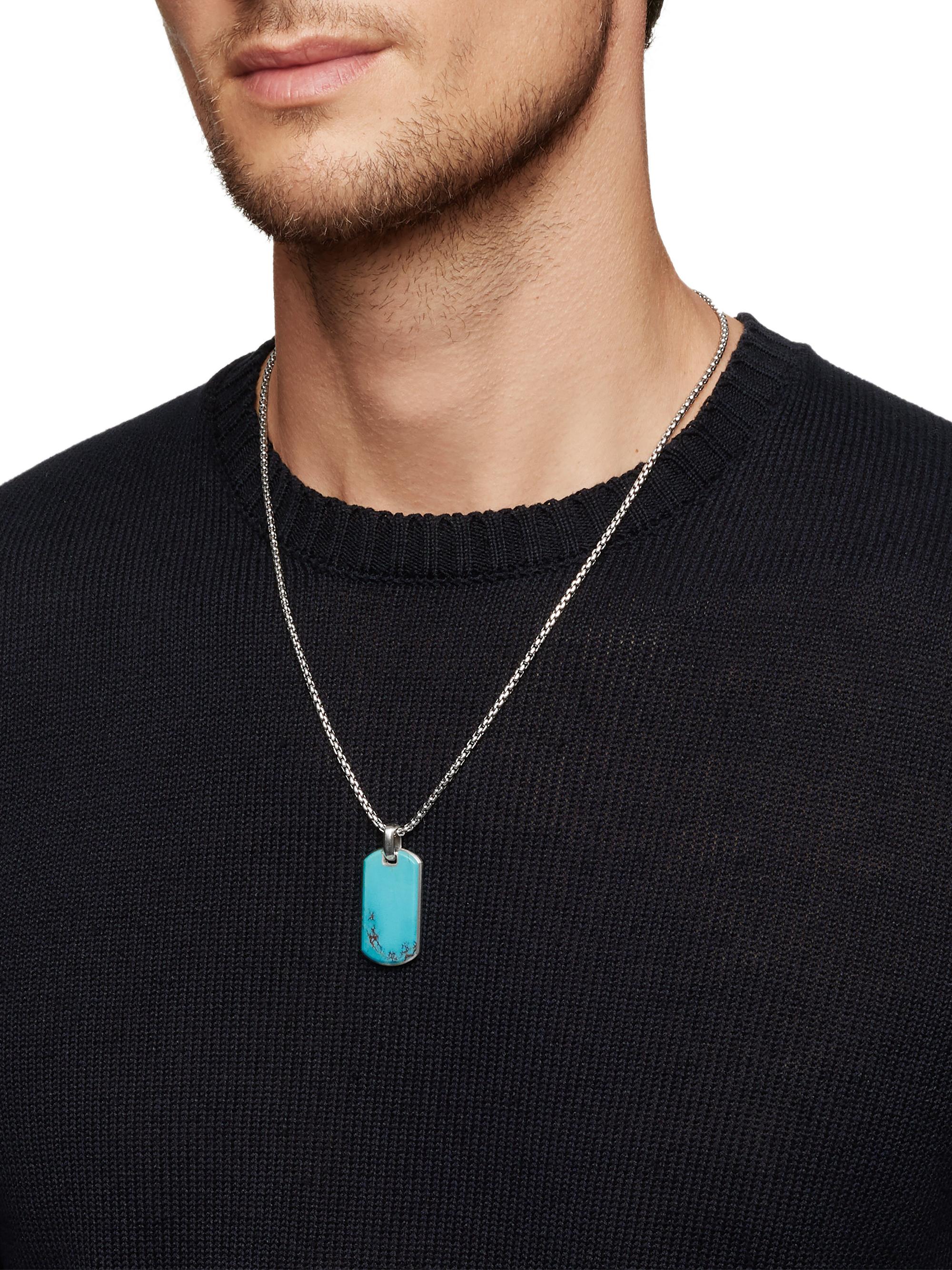 David Yurman Chevron Tag in Sterling Silver | Saks Fifth Avenue