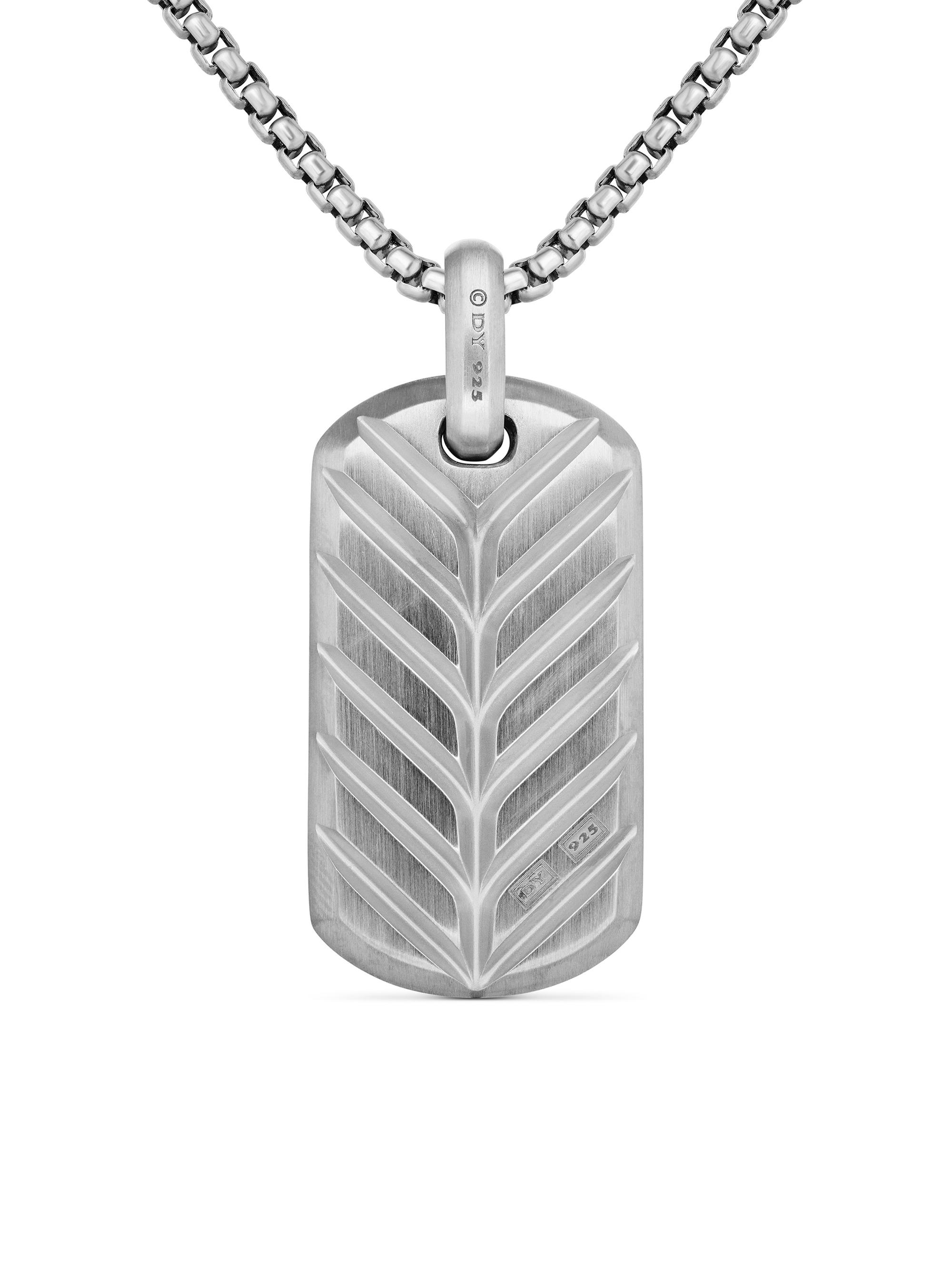 David Yurman Chevron Tag in Sterling Silver | Saks Fifth Avenue