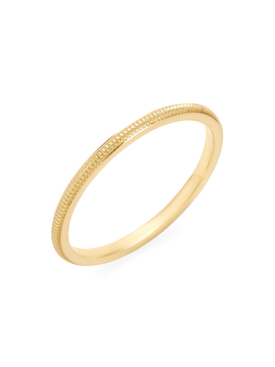 Shop brook & york Micaela 14K Yellow Gold Rope Ring | Saks Fifth Avenue