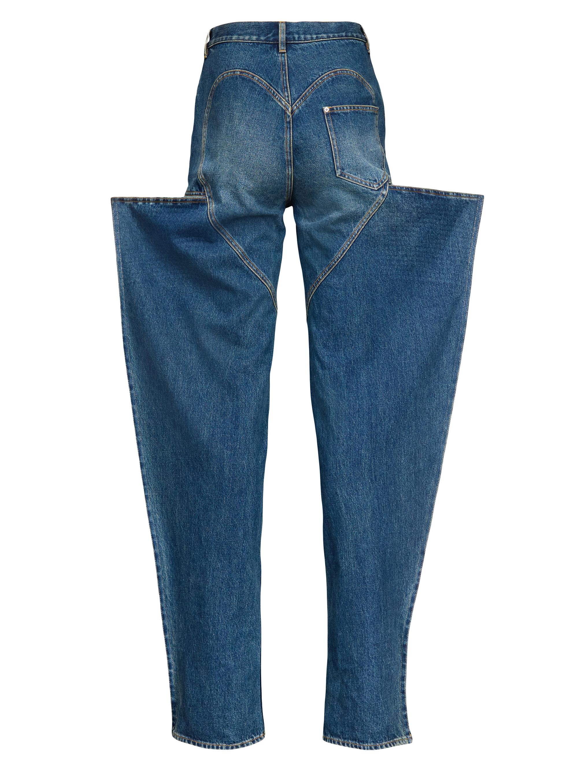 Area Split Crystal-Embellished Jeans | Saks Fifth Avenue