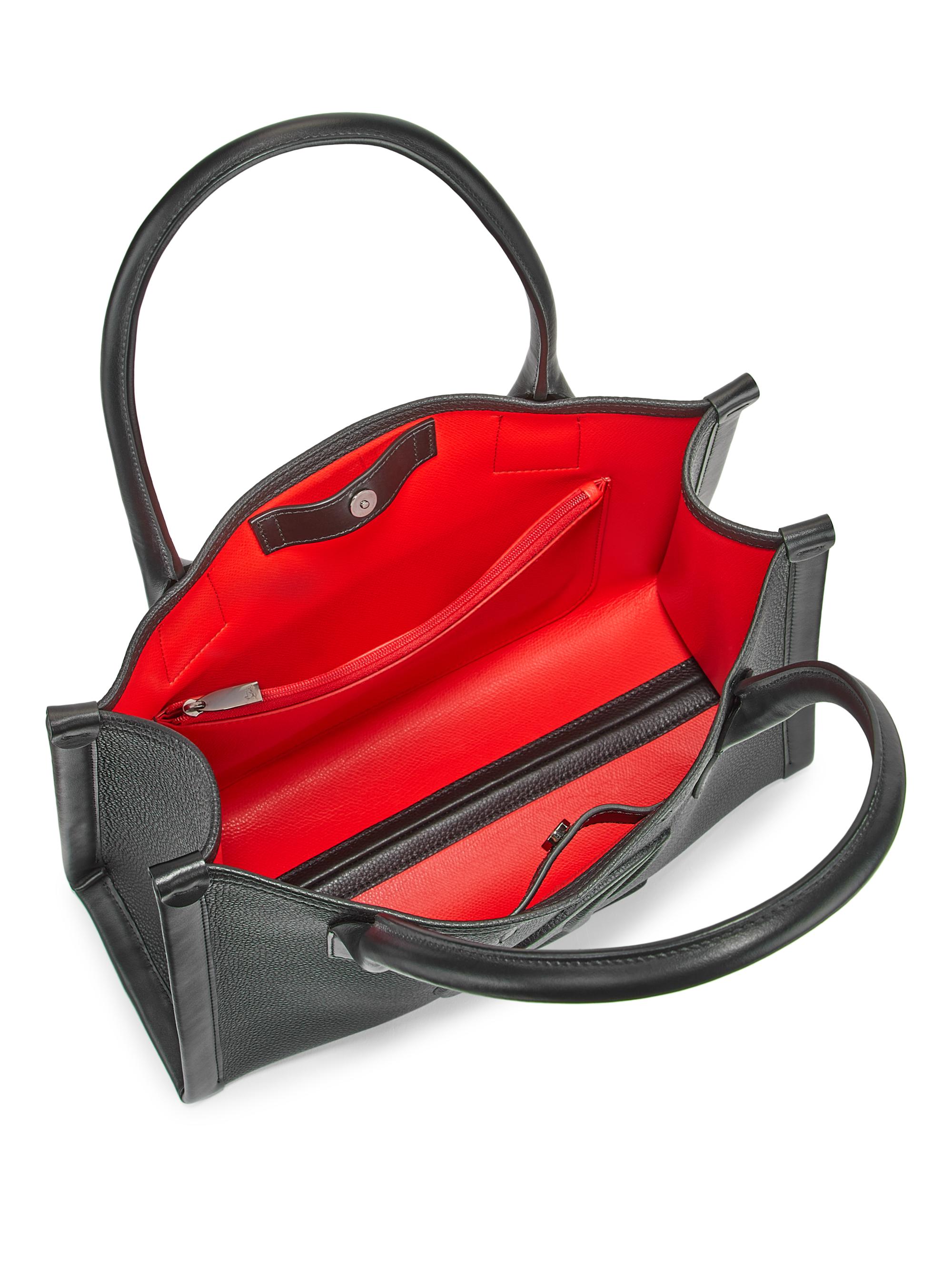 Shop Christian Louboutin Small By My Side Leather Tote Bag | Saks Fifth ...