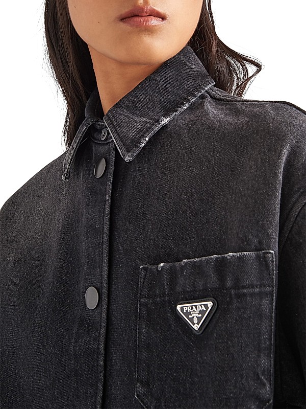 Shop Prada Denim Shirt | Saks Fifth Avenue Shop Prada Denim Shirt | Saks Fifth Avenue
