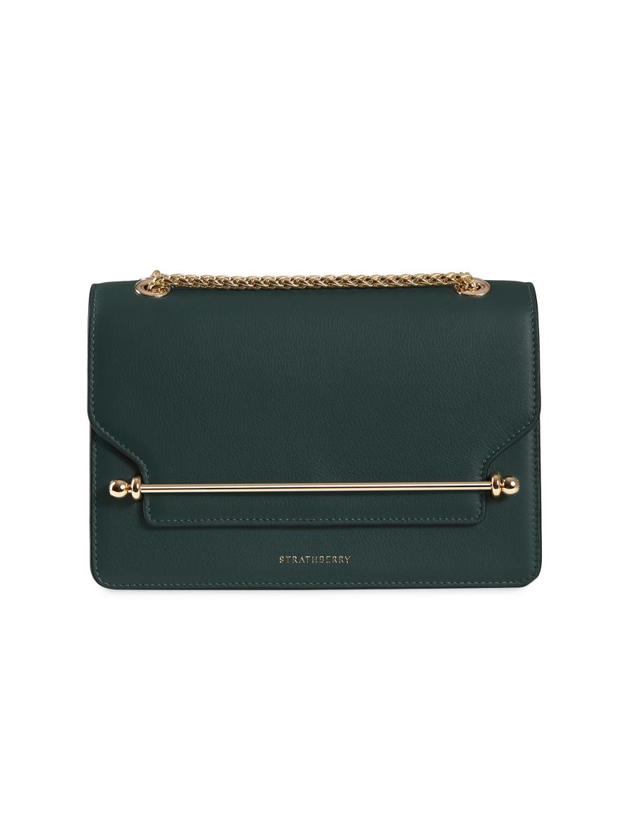 Shop Strathberry East/West Leather Shoulder Bag | Saks Fifth Avenue