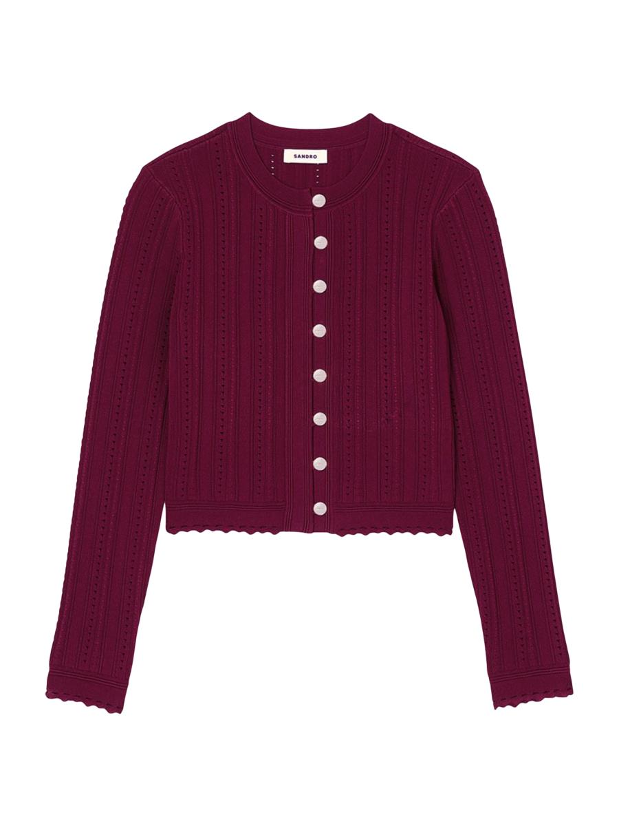 Sandro Cable Knit Cardigan | Saks Fifth Avenue