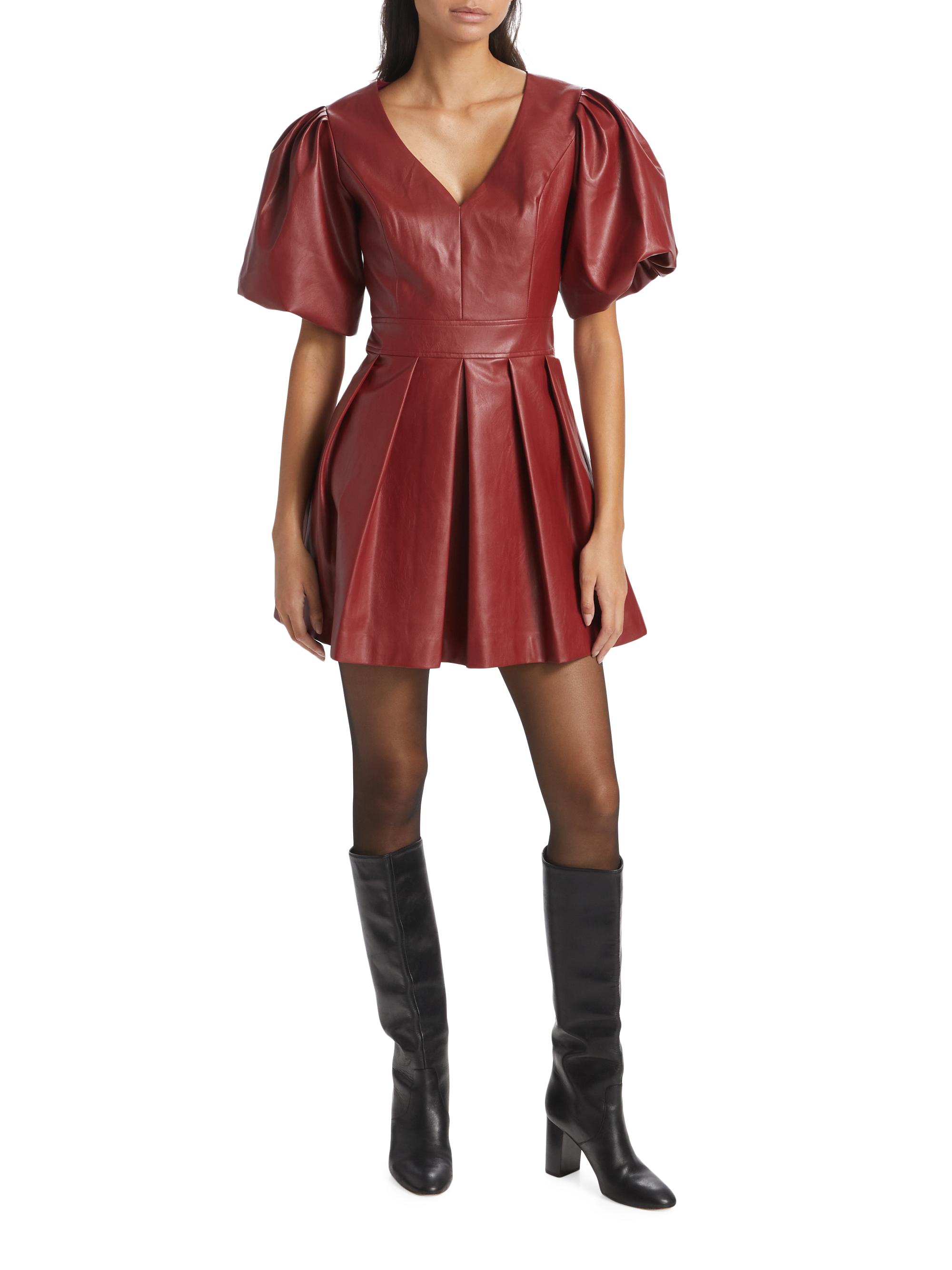 LDT Alexis Faux Leather Minidress | Saks Fifth Avenue
