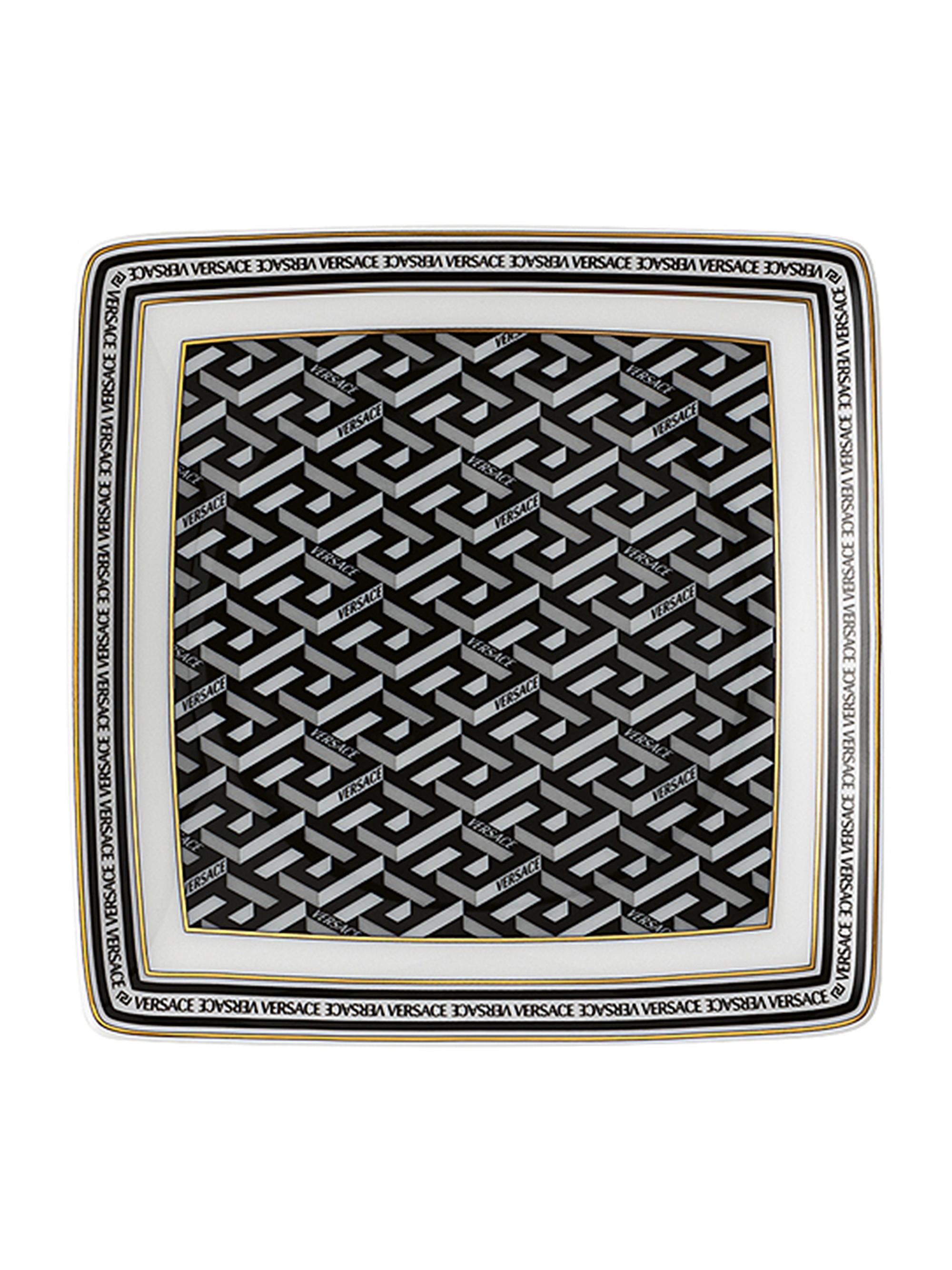 Versace Rosenthal Meets Versace La Greca Signature Square Canape Plate ...