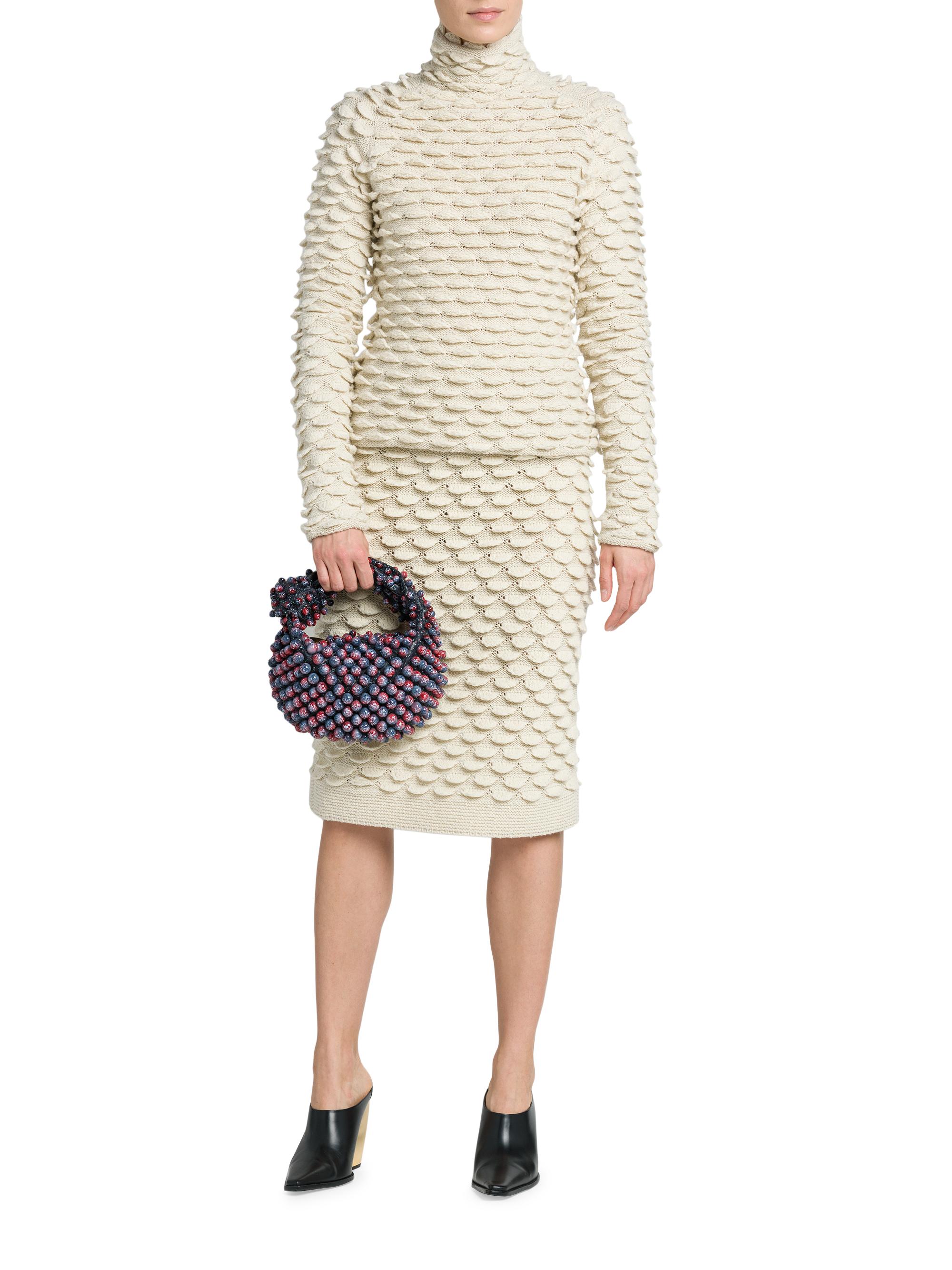 Bottega Veneta Fish Scale Wool-Blend Sweater | Saks Fifth Avenue