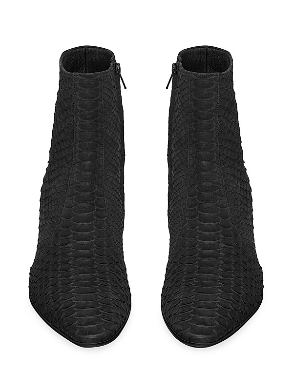 Shop Saint Laurent Vassili Zipped Boots In Python Leather Shop Saint Laurent Vassili Zipped Boots In Python Leather