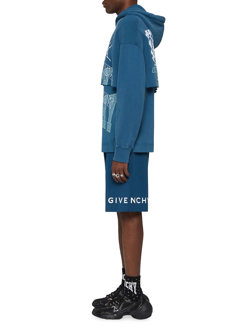 Shop Givenchy Double Layered Hoodie In Felpa | Saks Fifth Avenue Shop Givenchy Double Layered Hoodie In Felpa | Saks Fifth Avenue