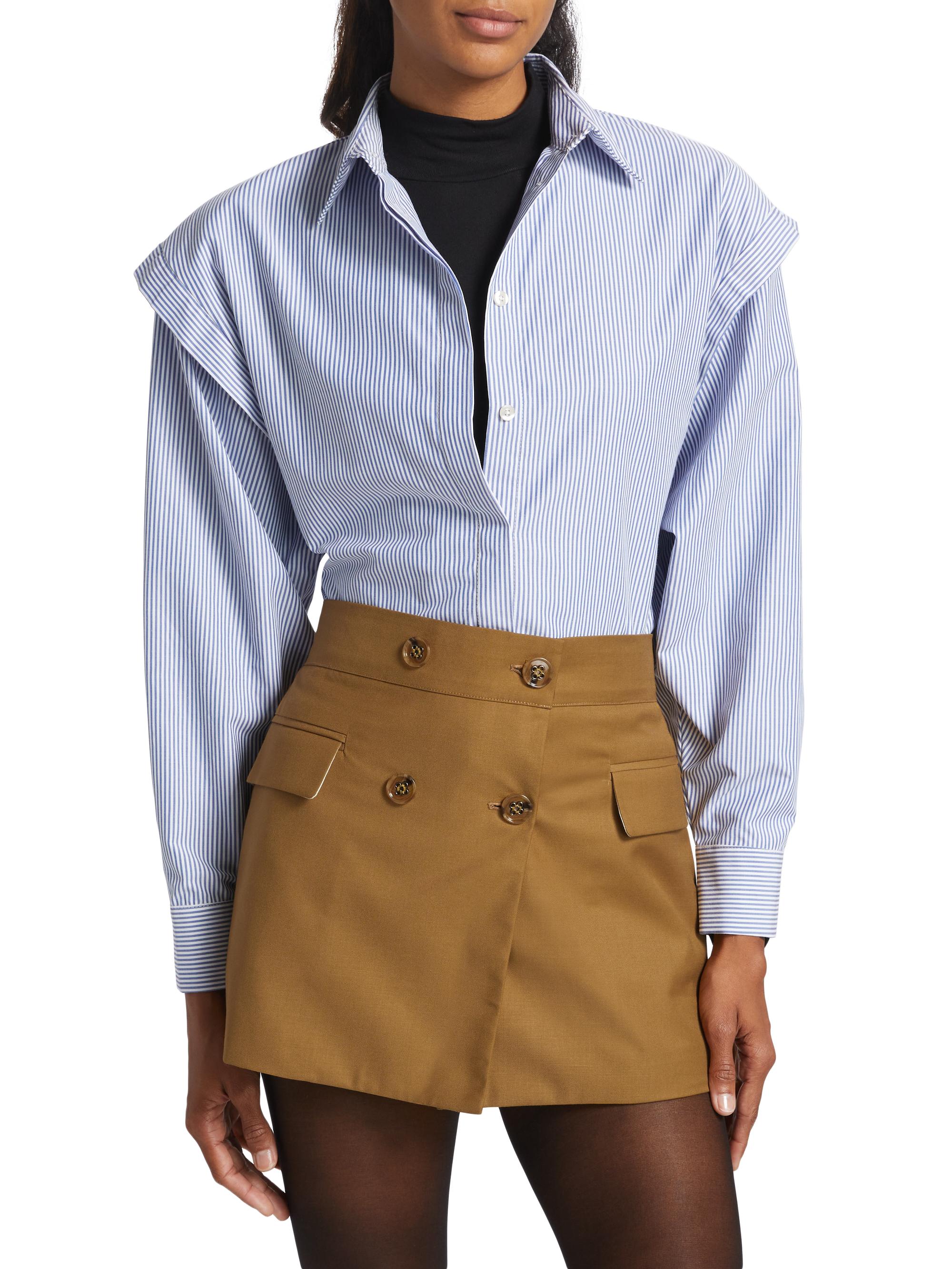 Nonchalant Label Helga Striped Cotton Shirt | Saks Fifth Avenue