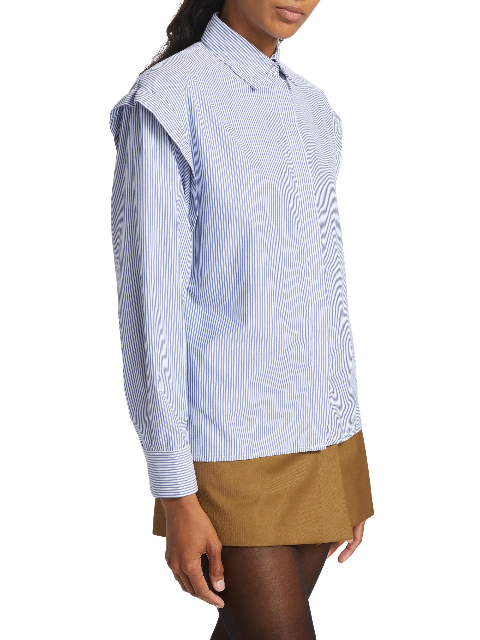 Nonchalant Label Helga Striped Cotton Shirt | Saks Fifth Avenue