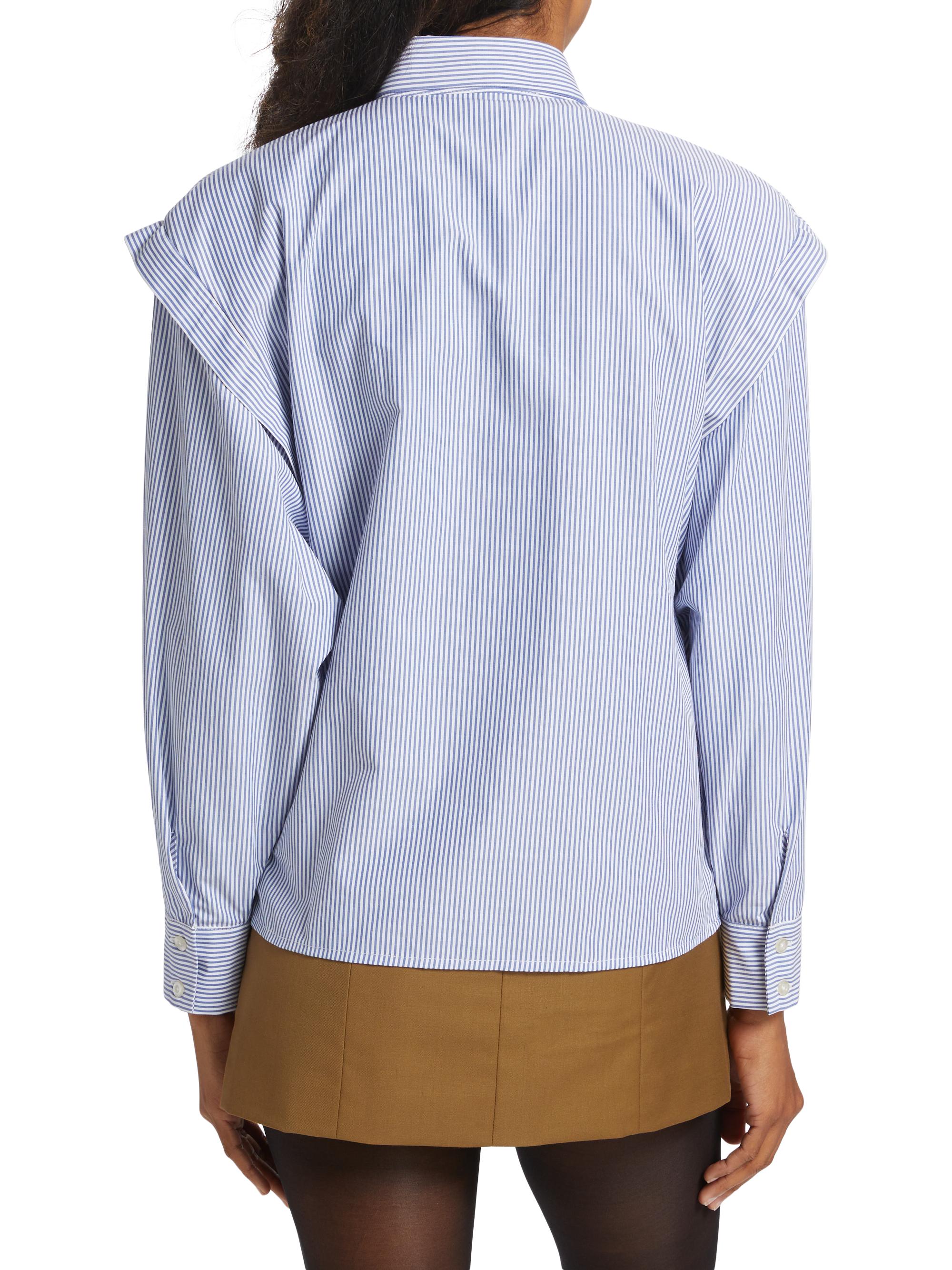 Nonchalant Label Helga Striped Cotton Shirt | Saks Fifth Avenue