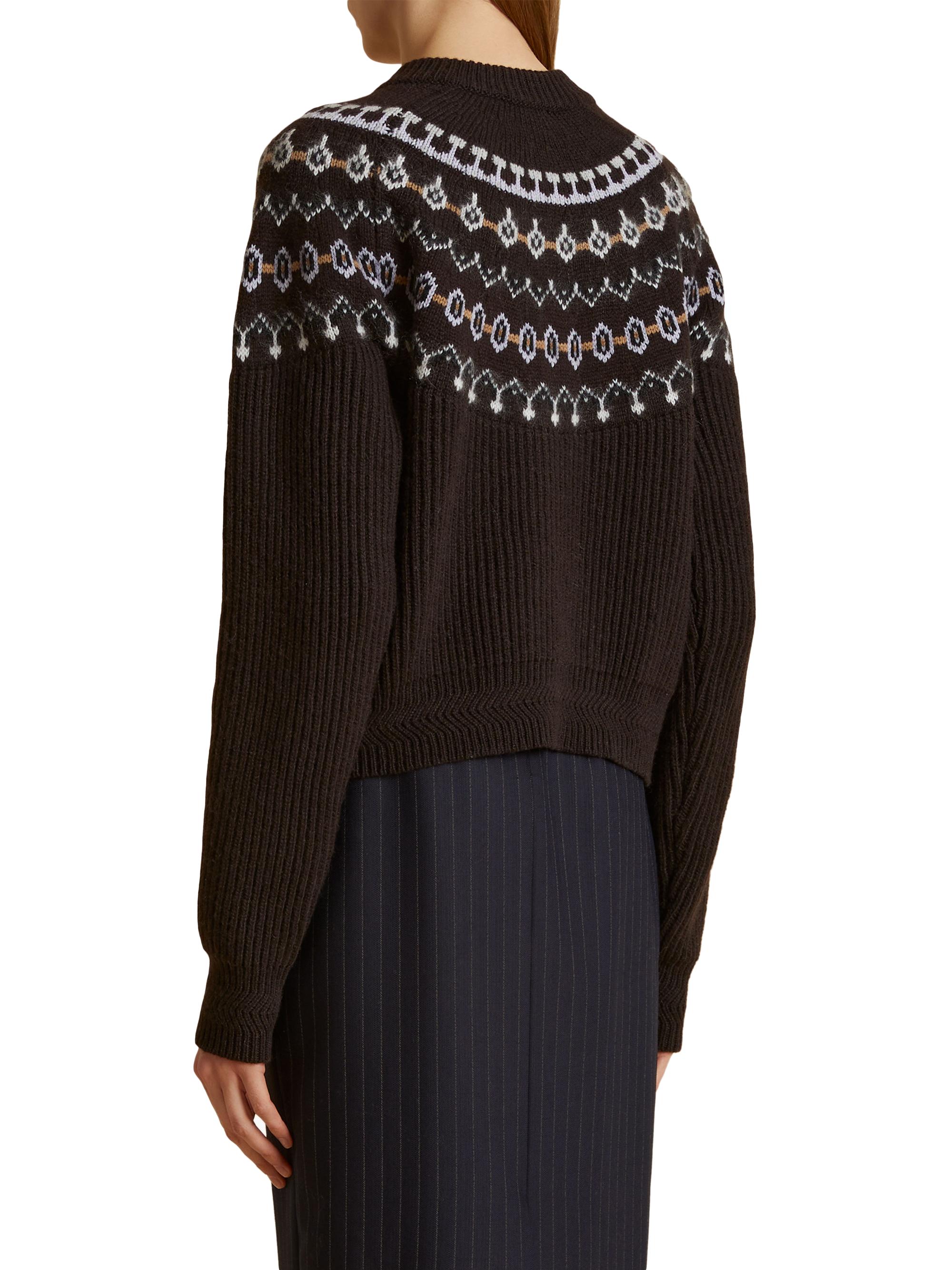 Shop Khaite Michaela Cashmere-Blend Fair-Isle Cardigan | Saks Fifth Avenue