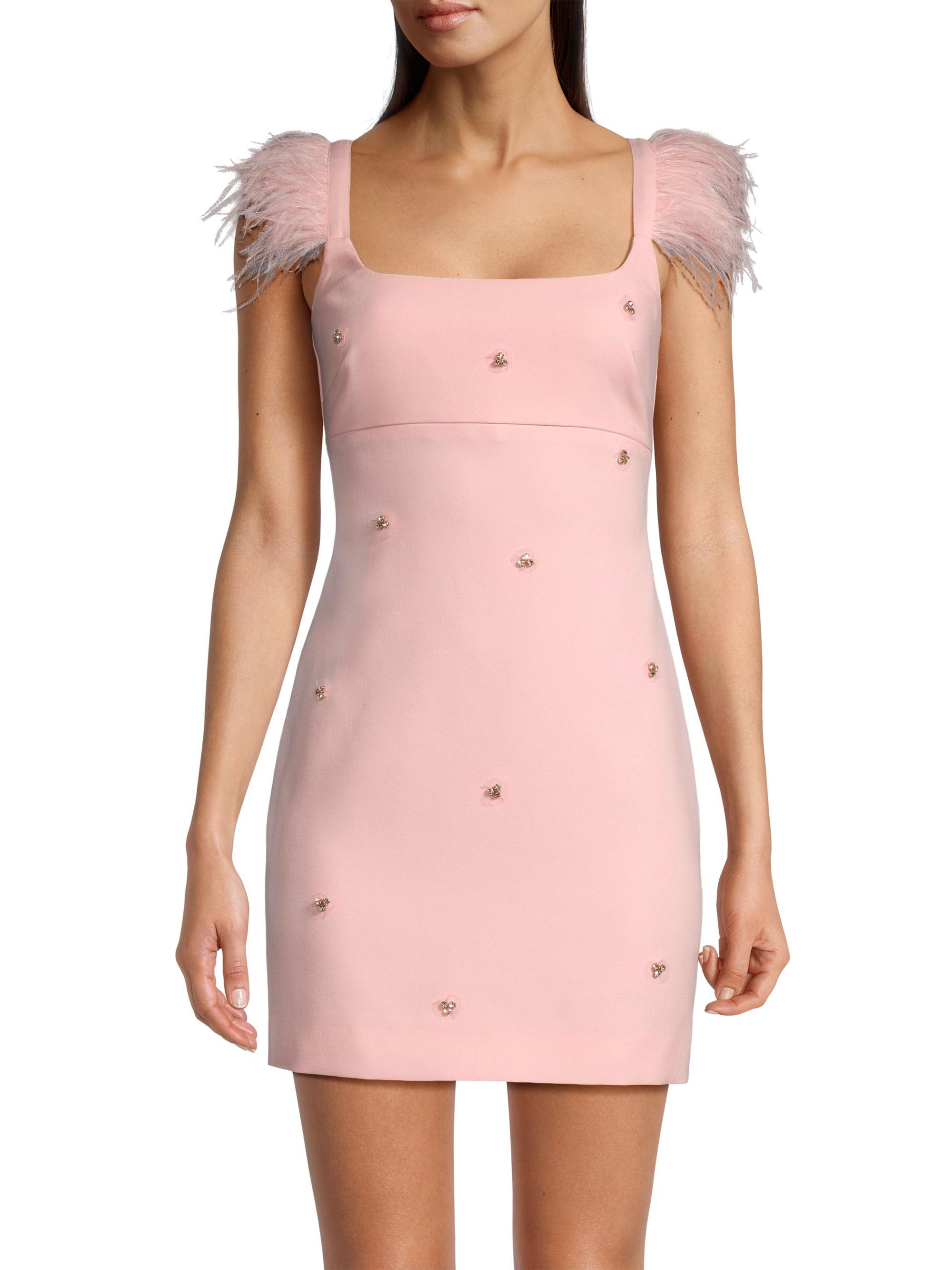 Likely Cameron Feather & Crystal Minidress | Saks Fifth Avenue