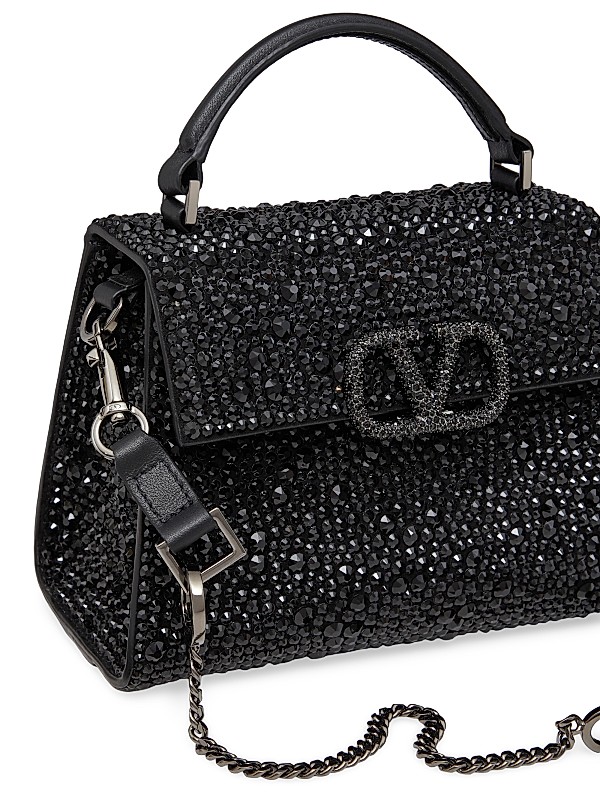 Shop Valentino Garavani Mini Vsling Handbag With Sparkling Shop Valentino Garavani Mini Vsling Handbag With Sparkling