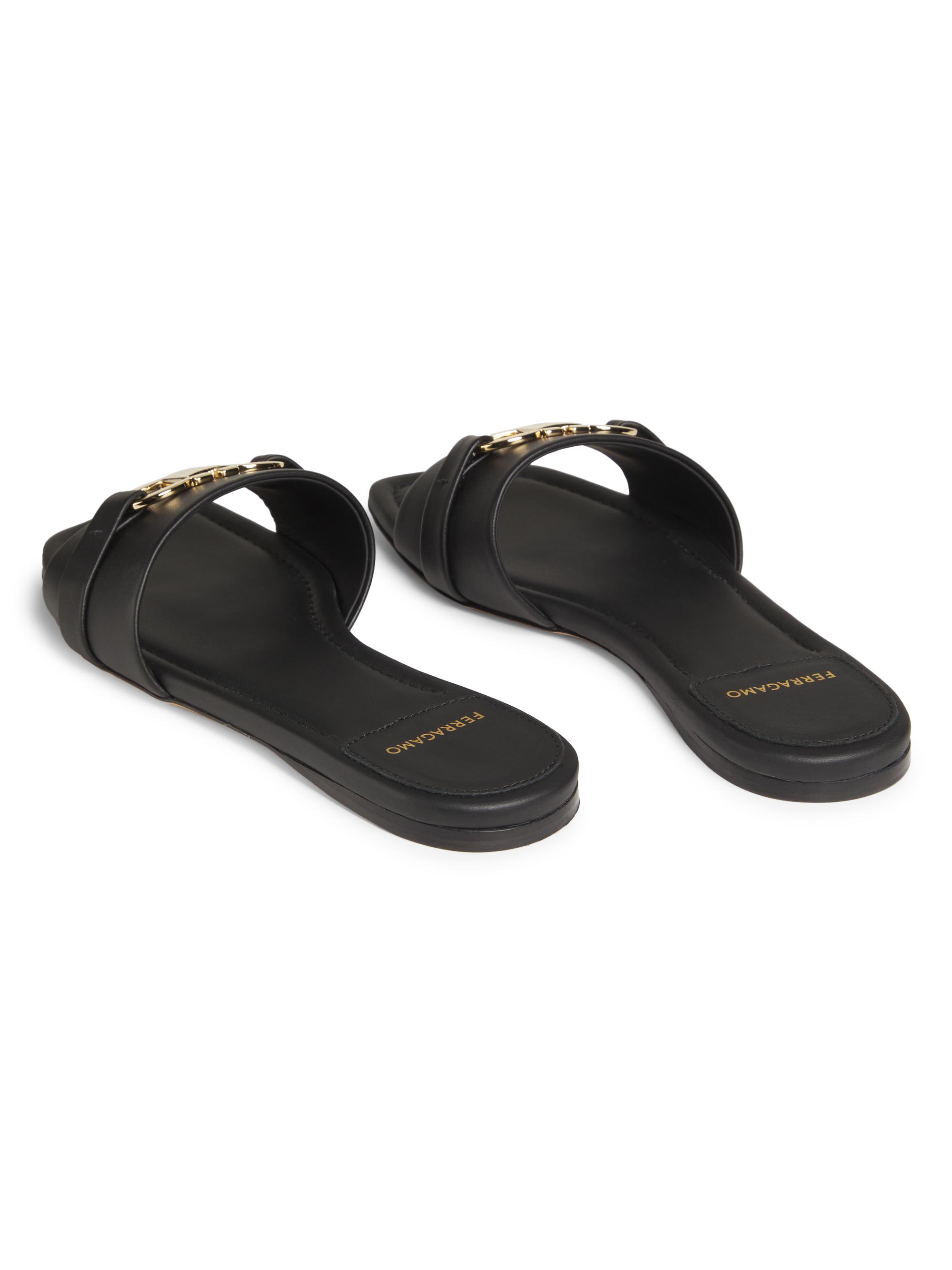 FERRAGAMO Leah Leather Slides | Saks Fifth Avenue