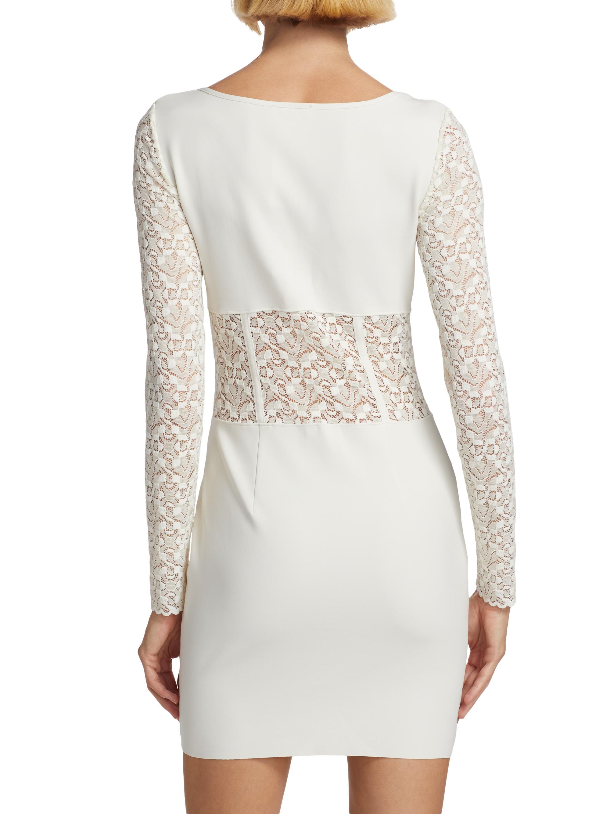 Wolford SIMKHAI x Wolford Lace-Panel Minidress | Saks Fifth Avenue