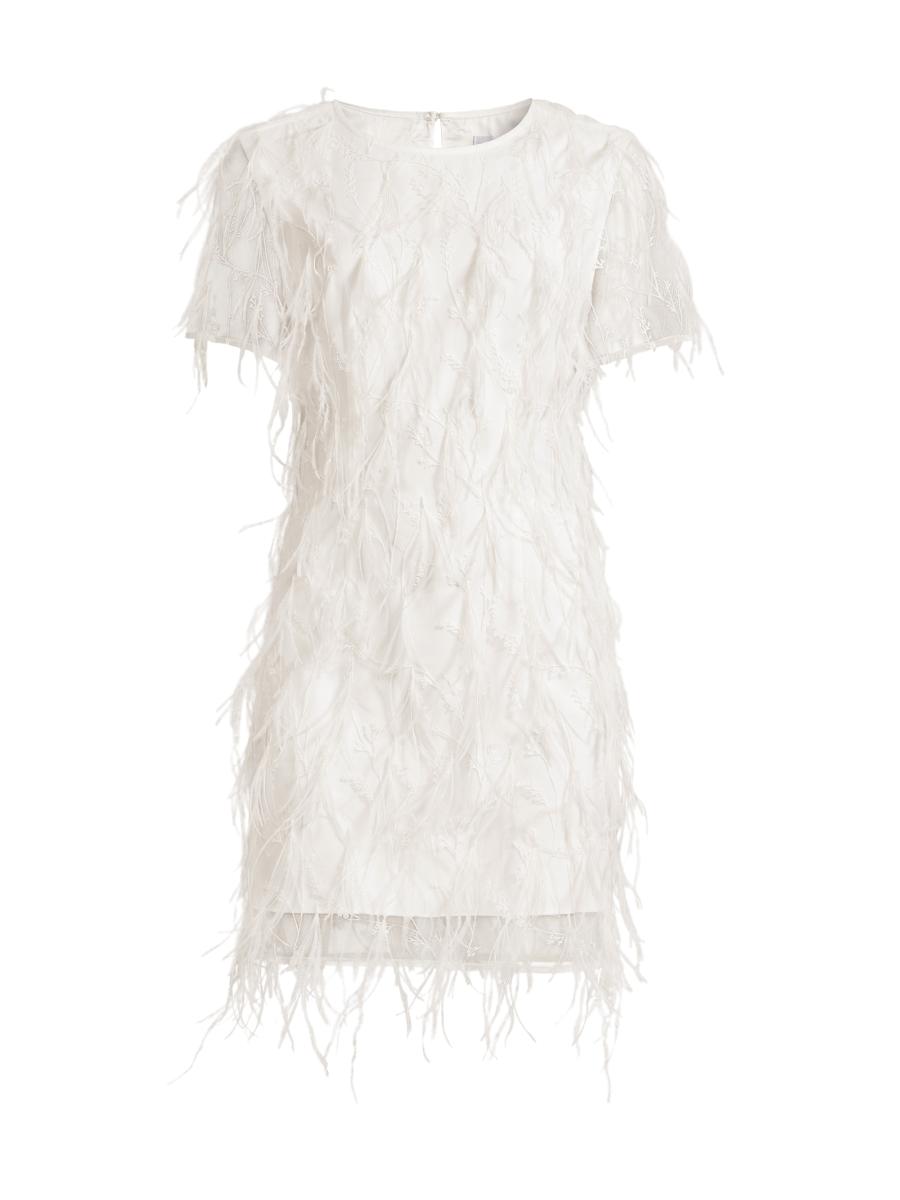 Milly Rana Feather Shift Dress | Saks Fifth Avenue