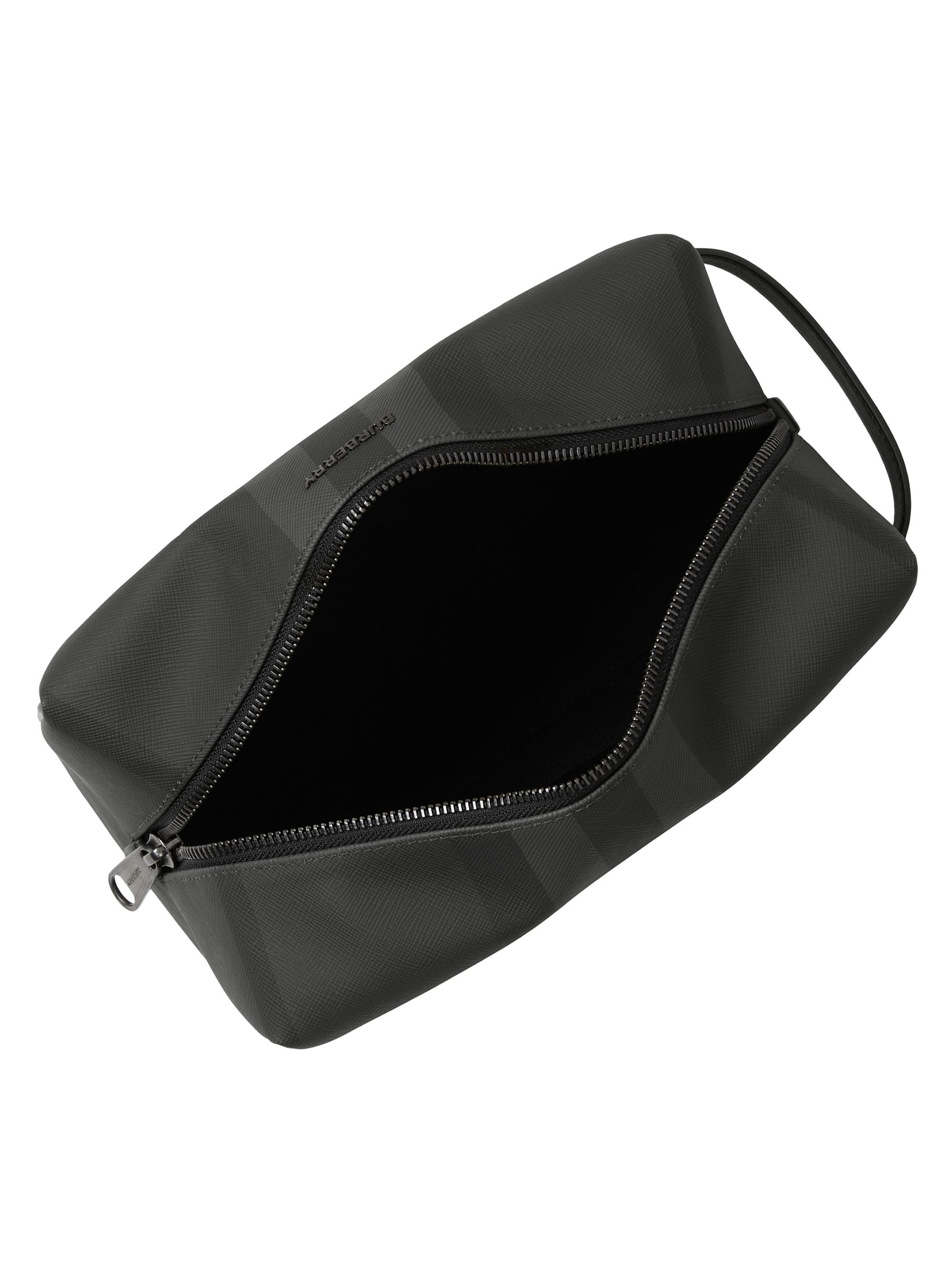 Burberry Check Leather-Trimmed Travel Pouch | Saks Fifth Avenue