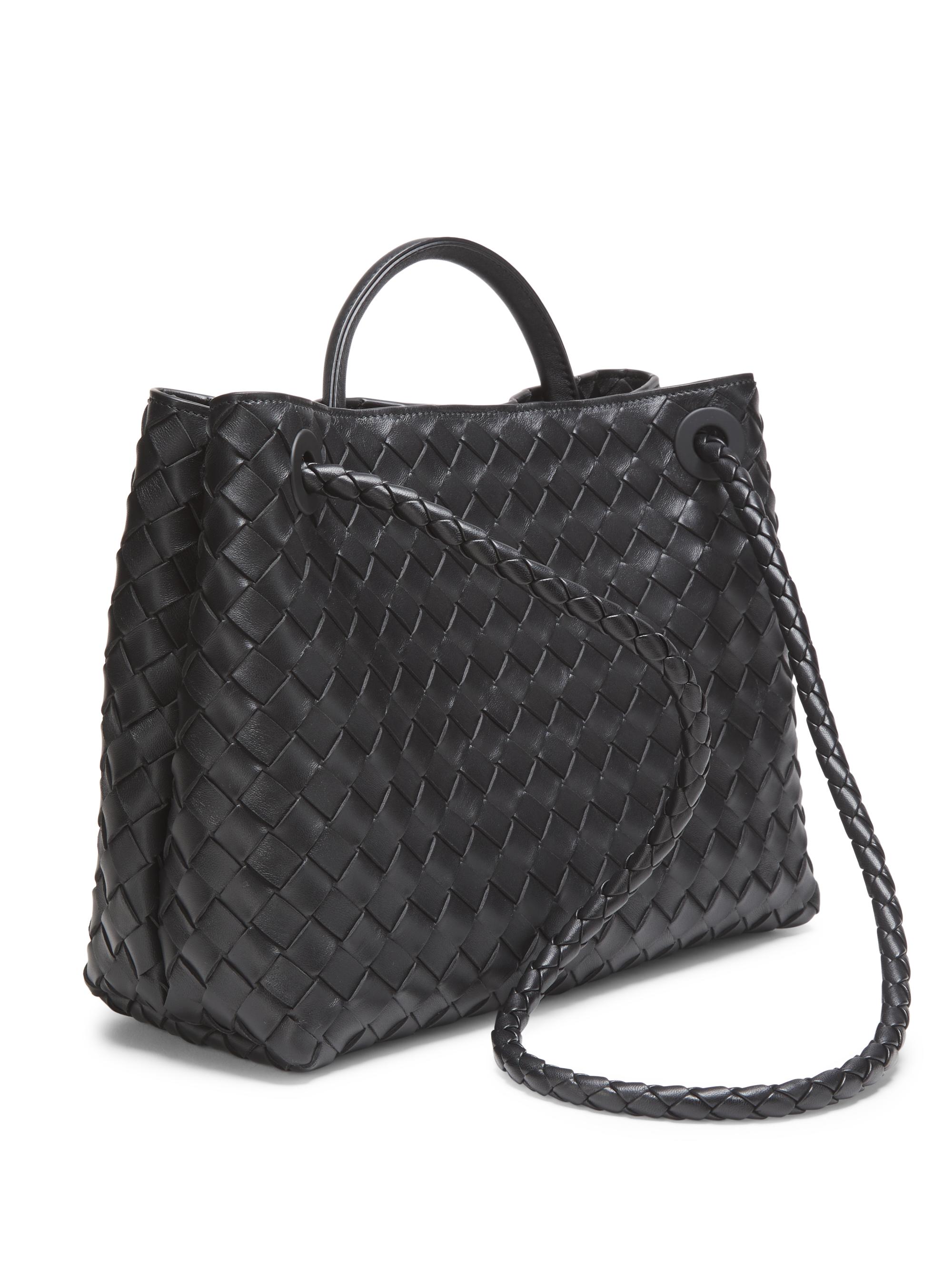 Bottega Veneta Medium Andiamo Intrecciato Leather Top-Handle Bag | Saks ...