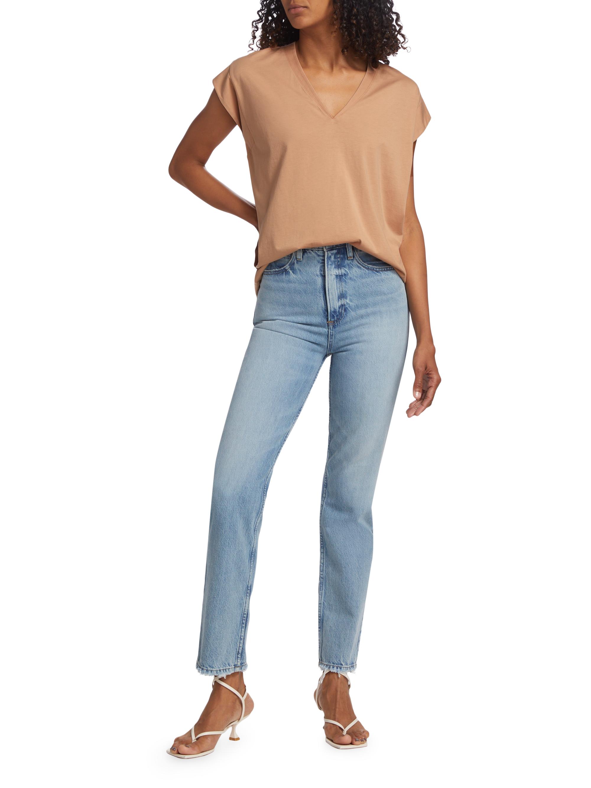 FRAME Le Jane Ankle Weston High-Rise Rigid Jeans | Saks Fifth Avenue