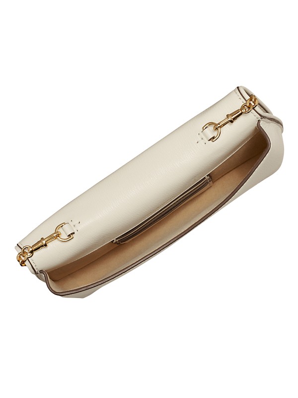 Shop Tory Burch Reva Leather Clutch-On-Chain | Saks Fifth Avenue Shop Tory Burch Reva Leather Clutch-On-Chain | Saks Fifth Avenue