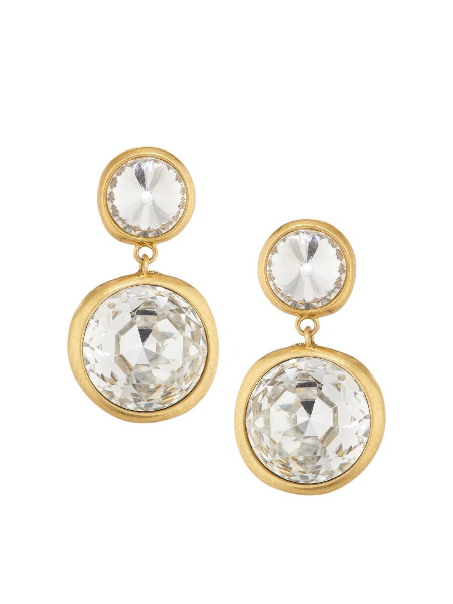 Roxanne Assoulin Gem Palace Shining Star Goldtone, Cubic Zirconia & Glass Drop Earrings | Saks ...