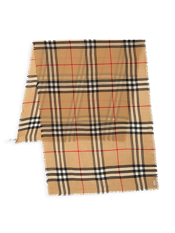 Shop Burberry Check Wool Scarf | Saks Fifth Avenue Shop Burberry Check Wool Scarf | Saks Fifth Avenue
