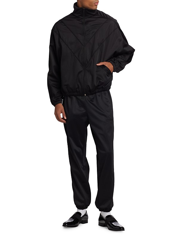Shop Willy Chavarria Buffalo Relaxed-Fit Track Jacket | Saks Shop Willy Chavarria Buffalo Relaxed-Fit Track Jacket | Saks