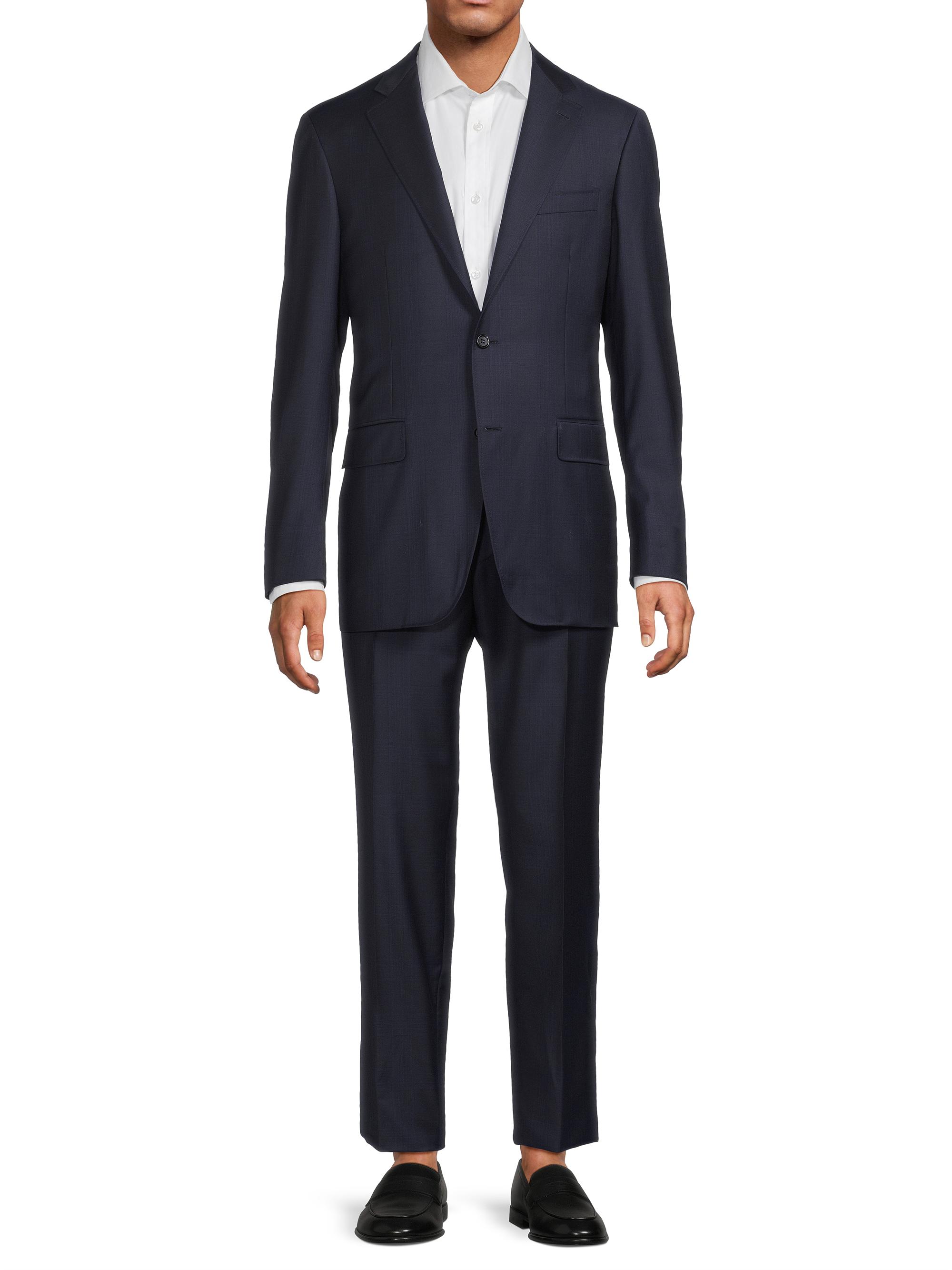 Canali Kei Blue Plaid Fashion Window Suit | Saks Fifth Avenue