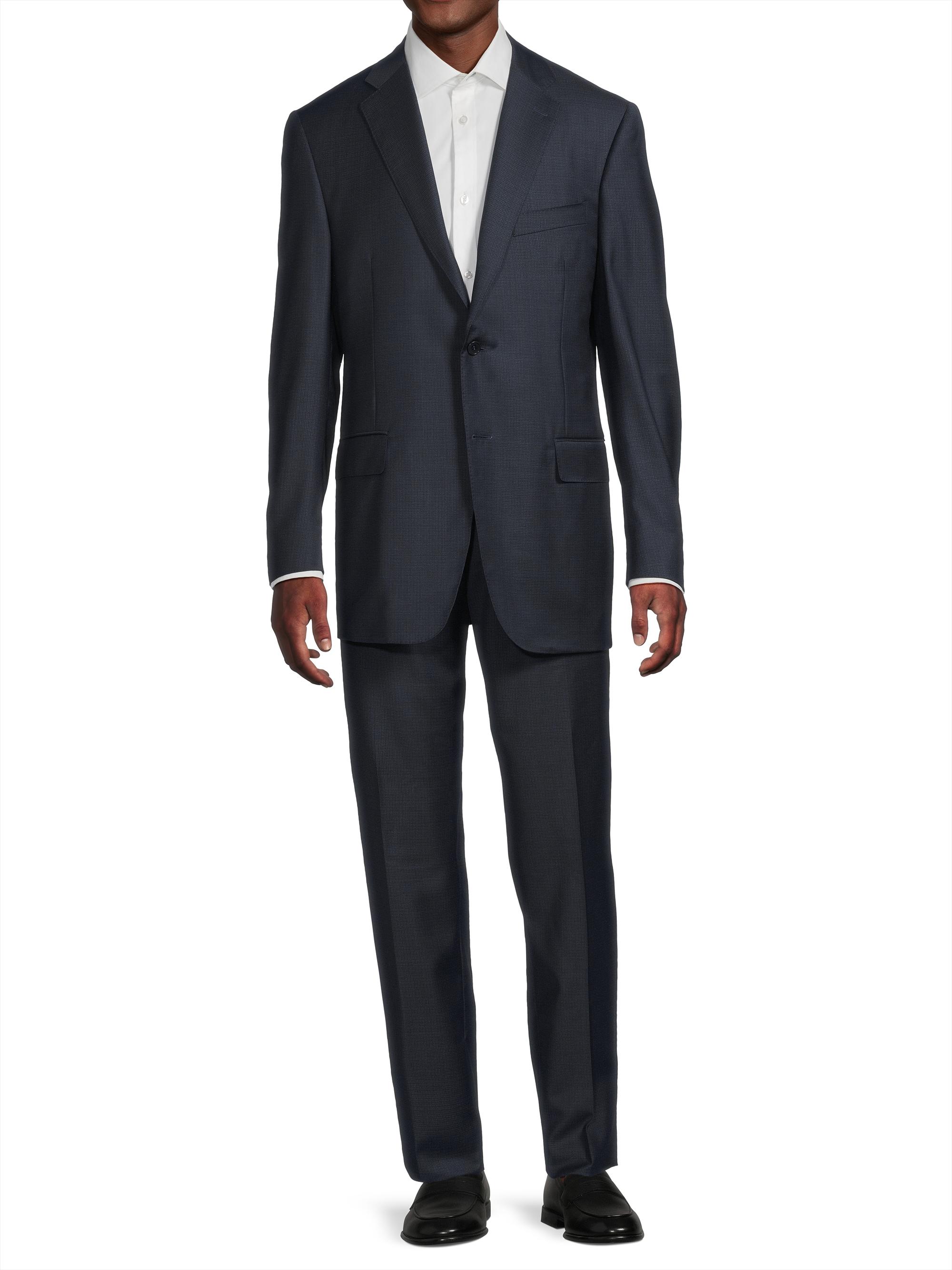 Canali Siena Micro Box Wool Suit | Saks Fifth Avenue