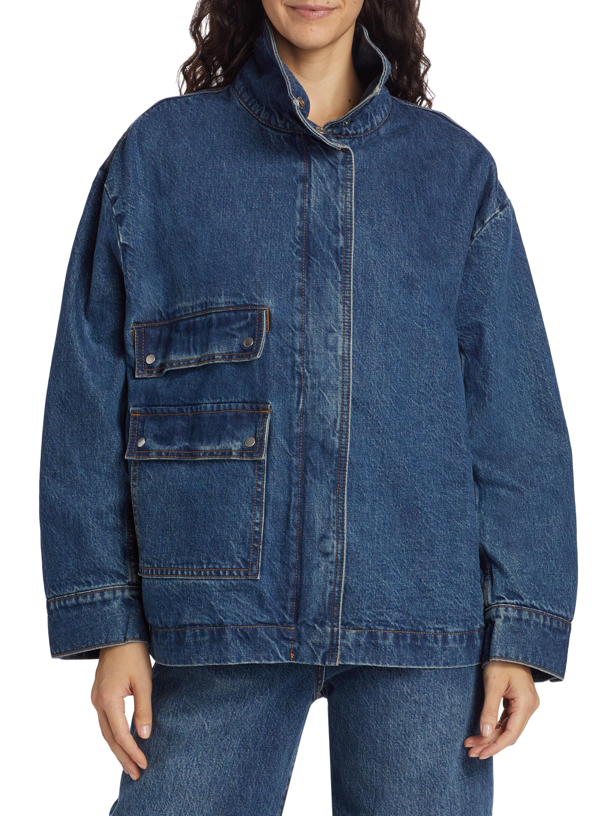 Co Denim Oversized Bomber Jacket | Saks Fifth Avenue