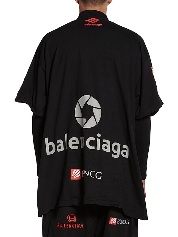 Shop Balenciaga Top League T-shirt Oversized | Saks Fifth Avenue Shop Balenciaga Top League T-shirt Oversized | Saks Fifth Avenue