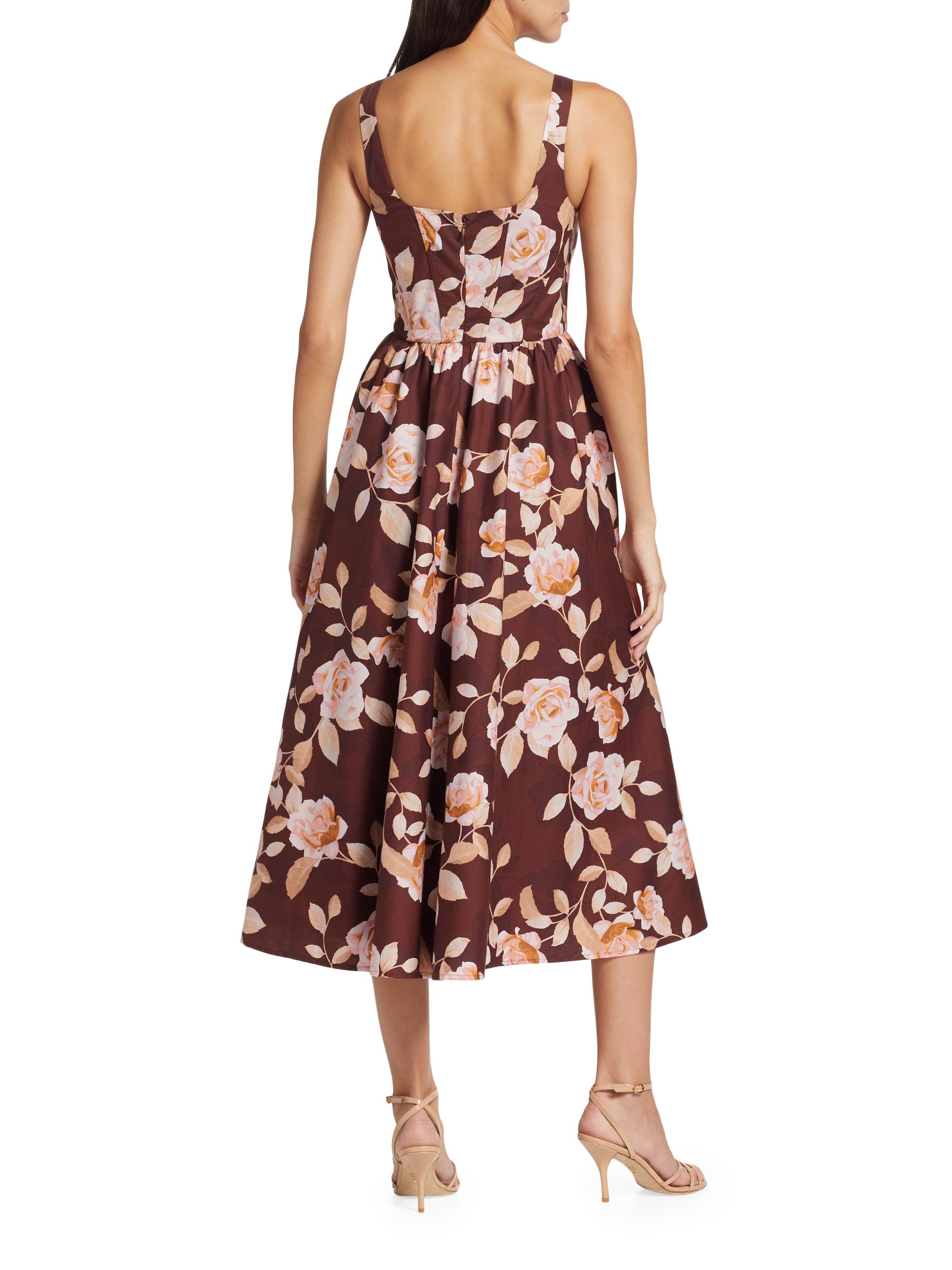 Wayf Desi Bustier Midi Dress