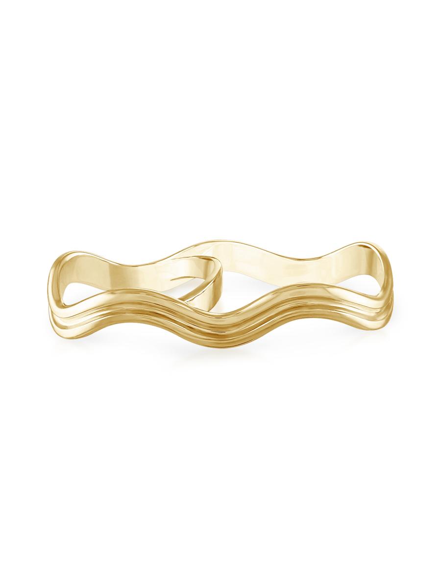 Stephanie Gottlieb Capri 14K Yellow Gold Two-Finger Ring | Saks Fifth ...