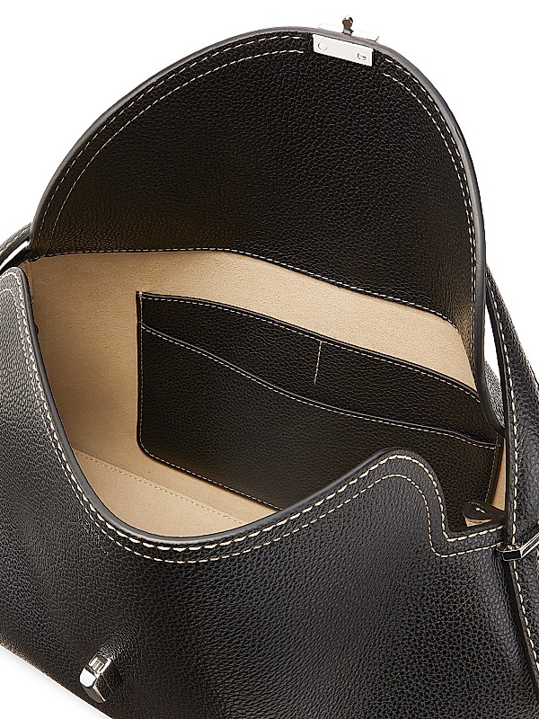 Shop Toteme T-Lock Leather Top-Handle Bag | Saks Fifth Avenue Shop Toteme T-Lock Leather Top-Handle Bag | Saks Fifth Avenue