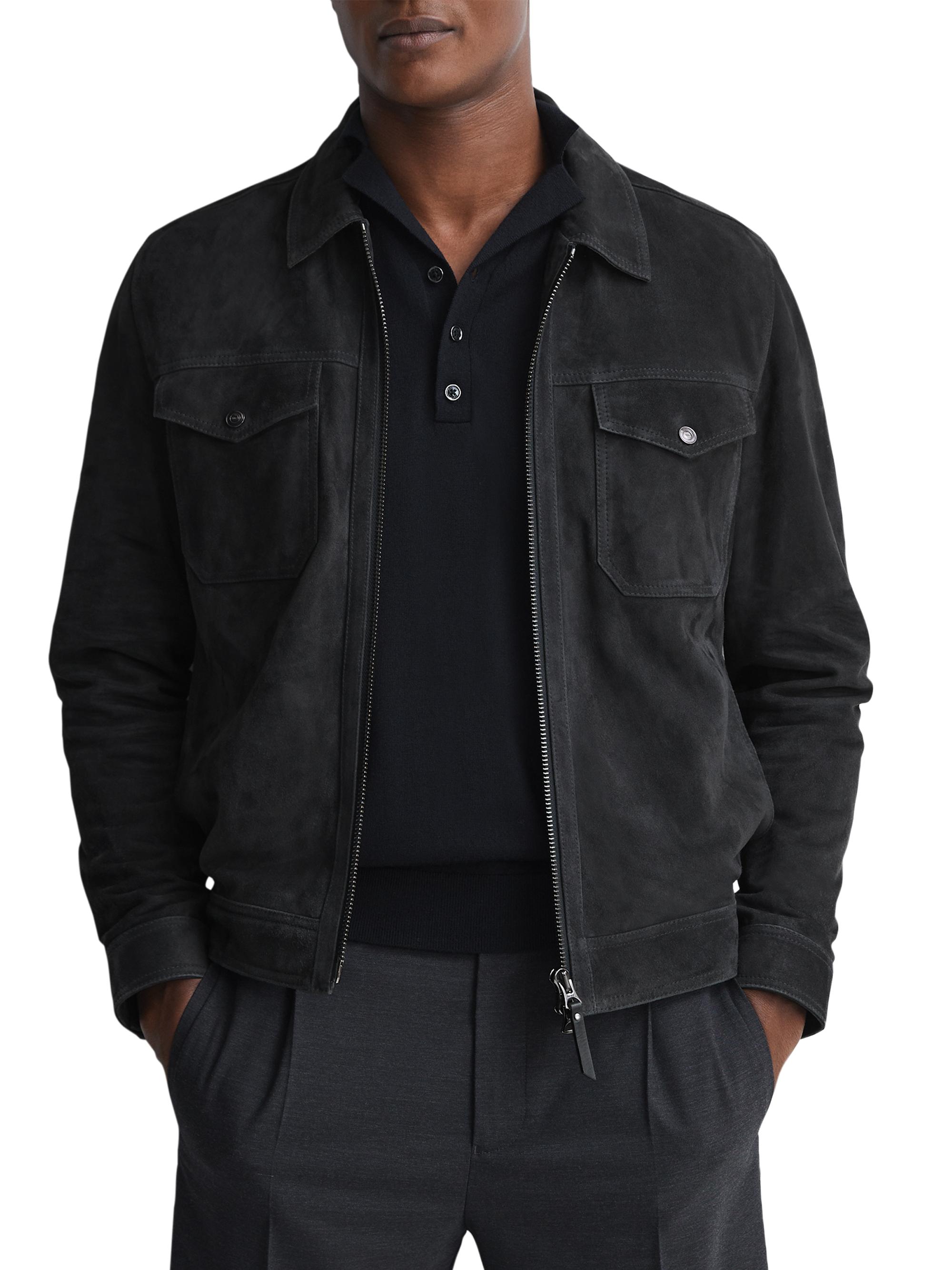 Reiss Pike Suede Jacket | Saks Fifth Avenue