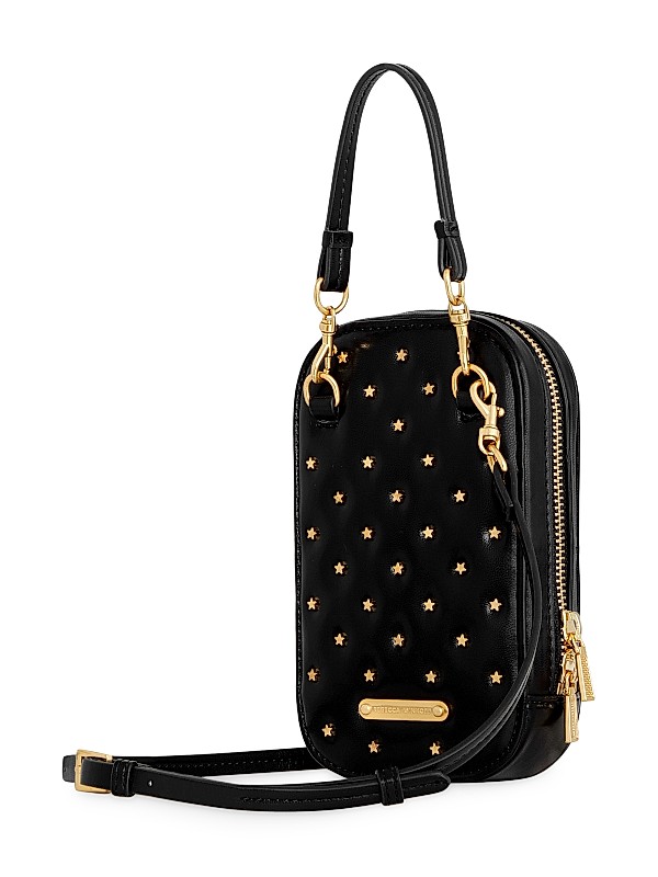 Shop Rebecca Minkoff Star Studded Faux-Leather Phone Shop Rebecca Minkoff Star Studded Faux-Leather Phone