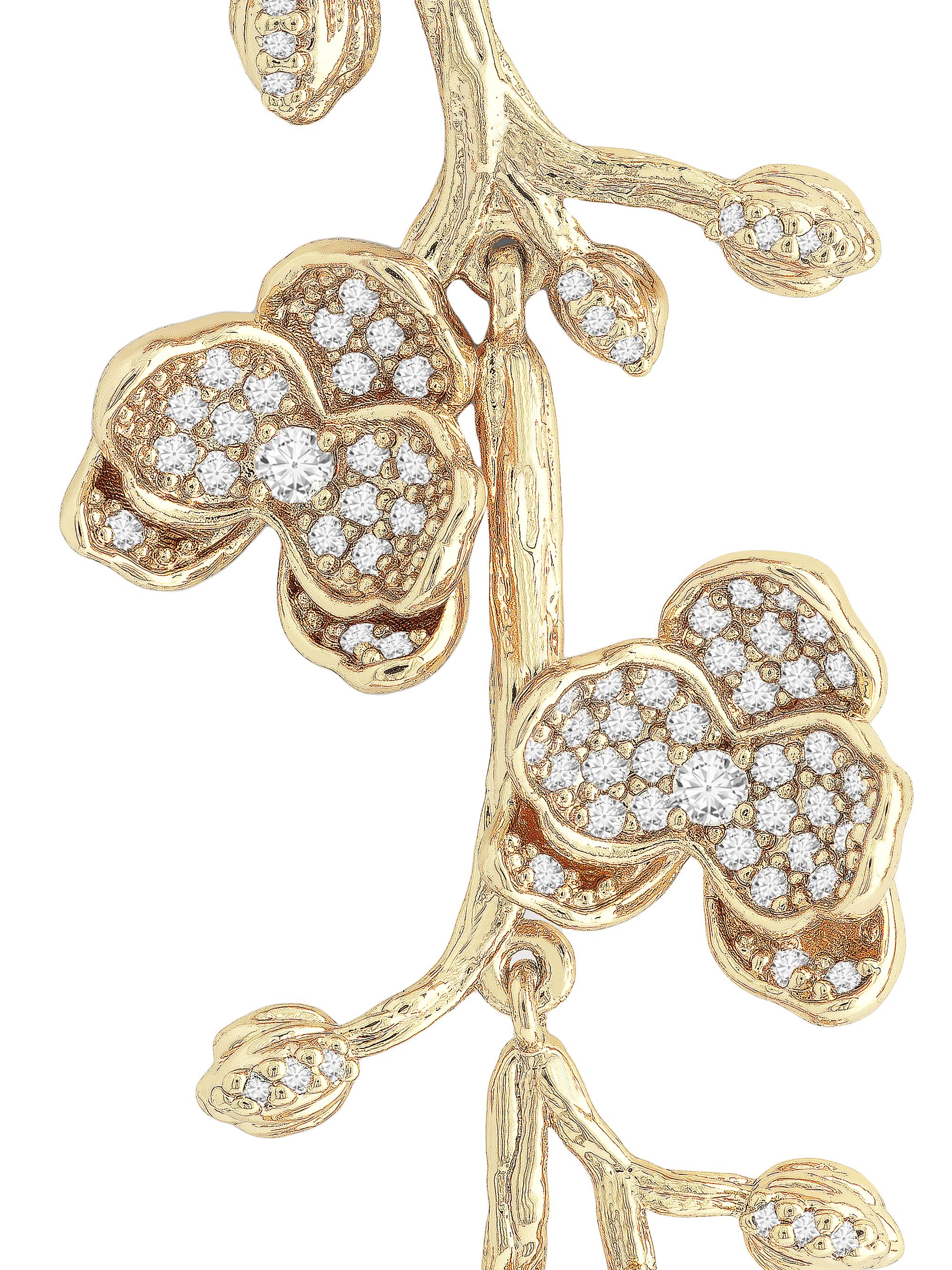 Shop Anabel Aram Orchid 18K Gold-Plated & Cubic Zirconia Drop Earrings ...
