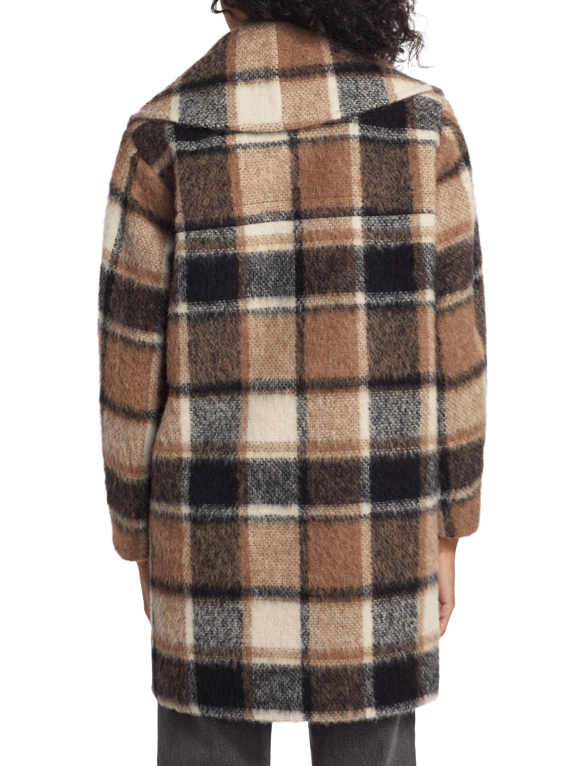 Mercer Collective Izzy Plaid Cocoon Coat | Saks Fifth Avenue