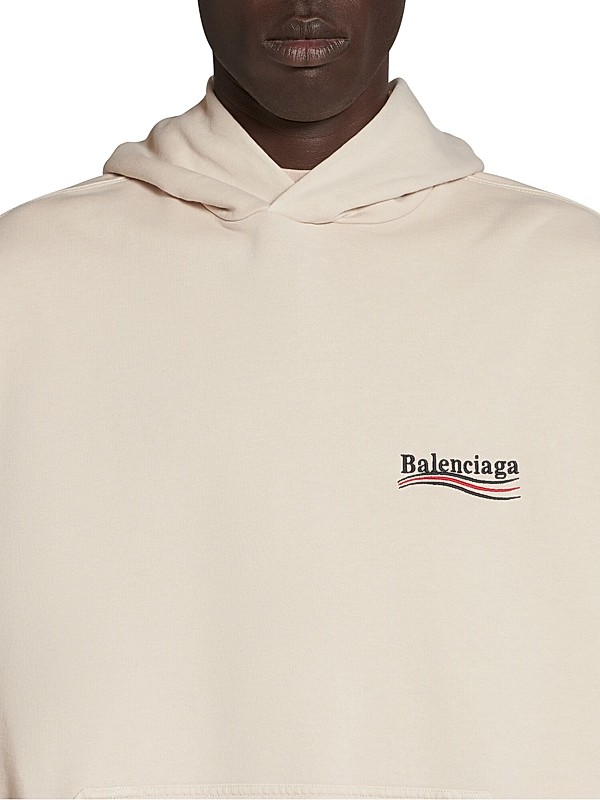 Shop Balenciaga Political Campaign Oversized Hoodie Shop Balenciaga Political Campaign Oversized Hoodie