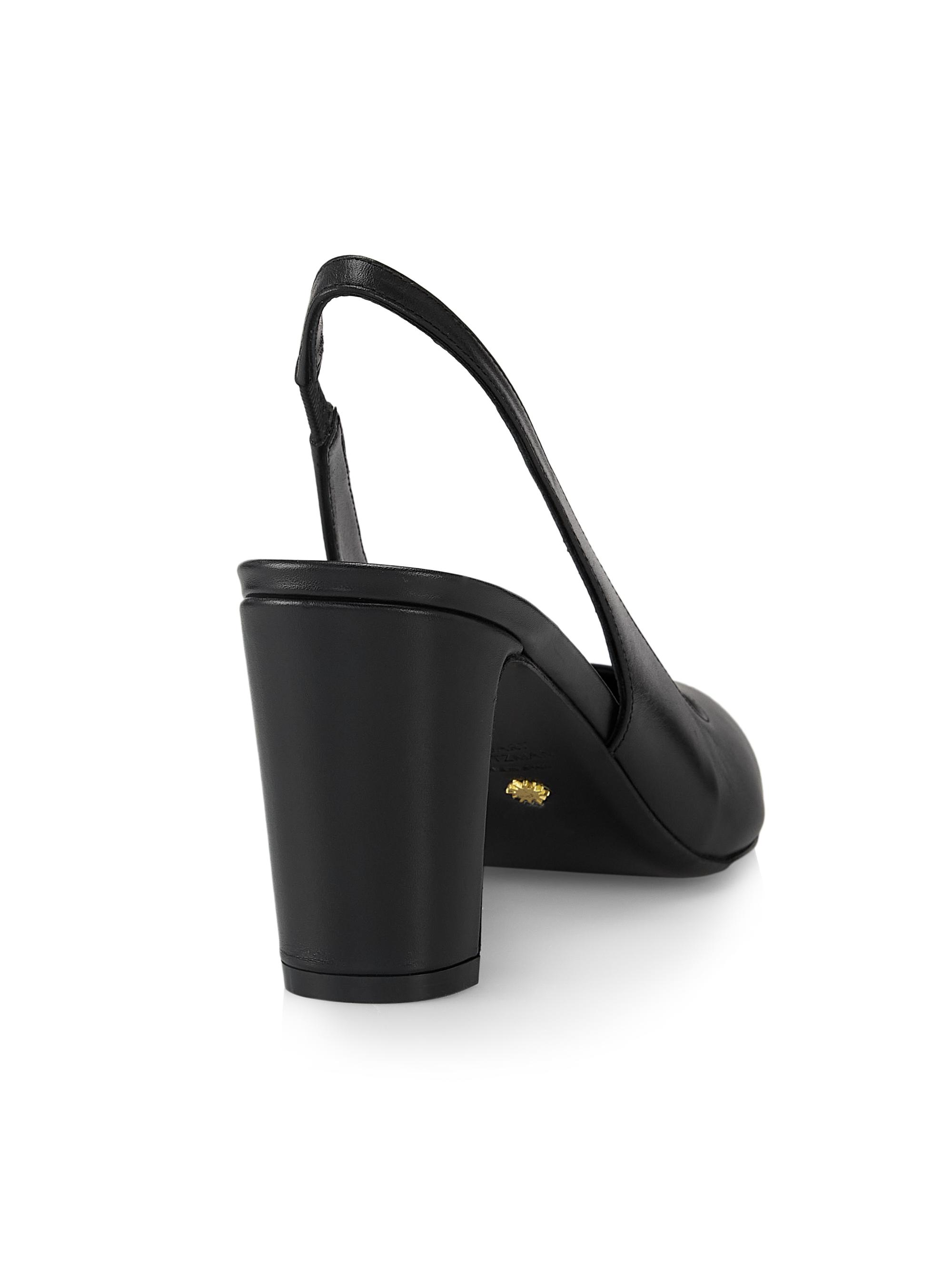 Stuart Weitzman Vida 75MM Leather Slingback Pumps | Saks Fifth Avenue