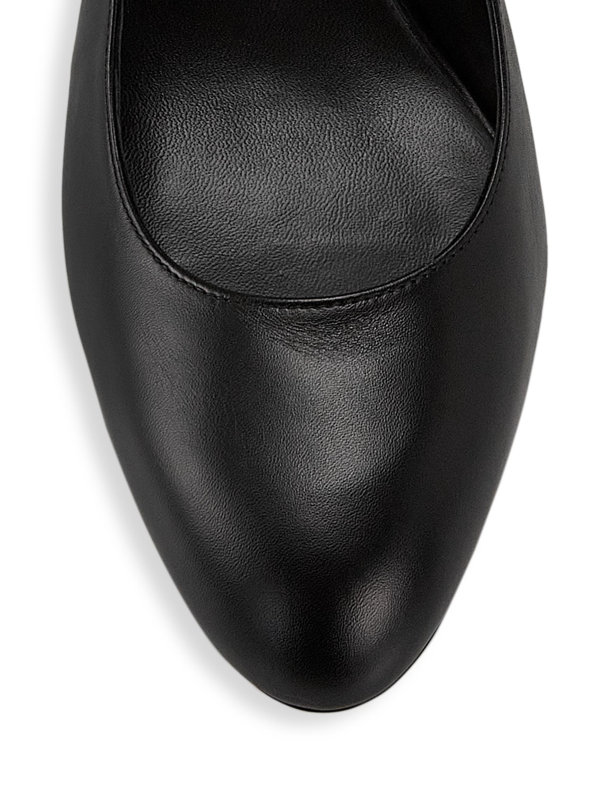 Stuart Weitzman Vida 75MM Leather Slingback Pumps | Saks Fifth Avenue