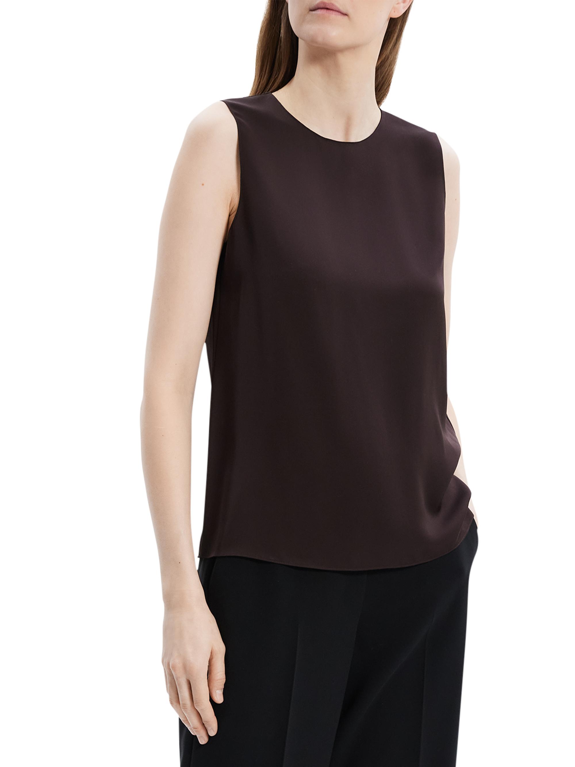 Theory Sleeveless Silk Top | Saks Fifth Avenue