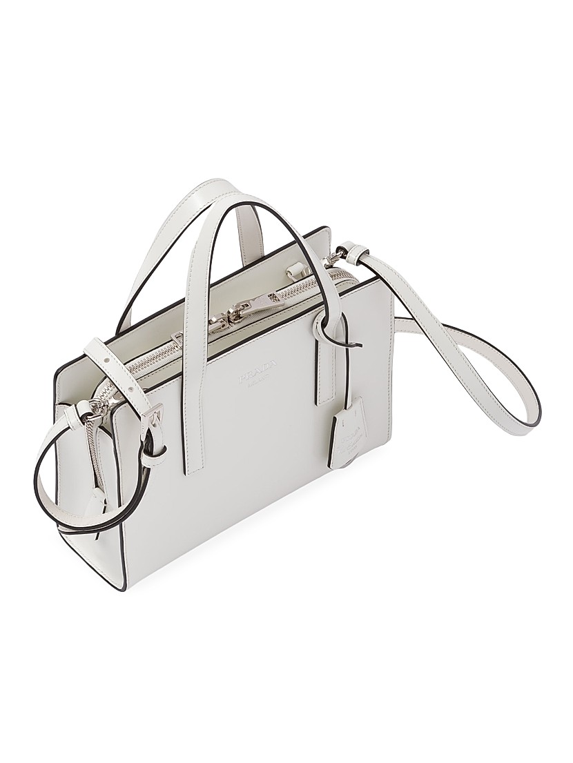 Shop Prada Re-Edition 1995 Brushed Leather Mini Handbag Shop Prada Re-Edition 1995 Brushed Leather Mini Handbag
