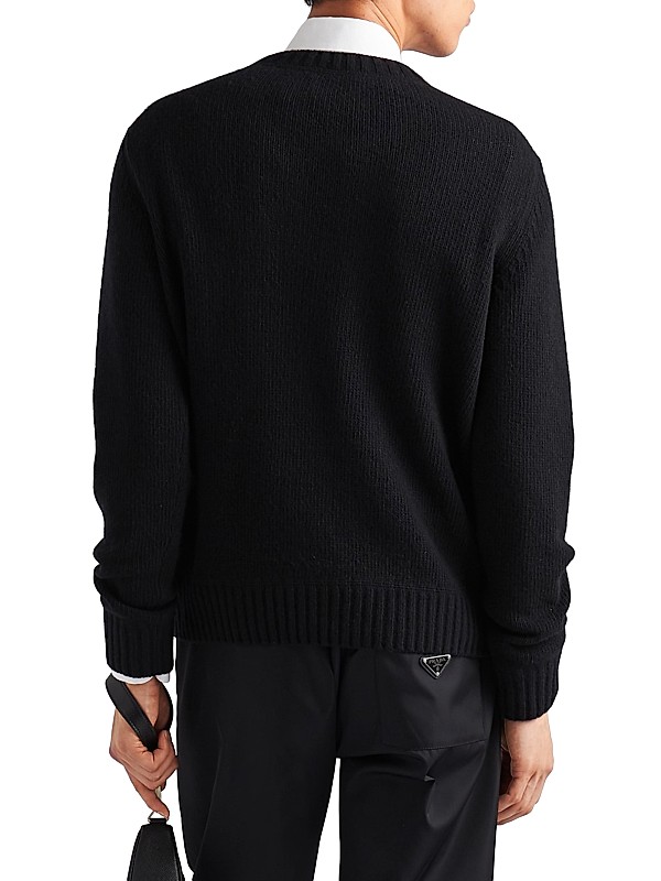 Shop Prada Wool And Cashmere Crewneck Sweater | Saks Fifth Shop Prada Wool And Cashmere Crewneck Sweater | Saks Fifth
