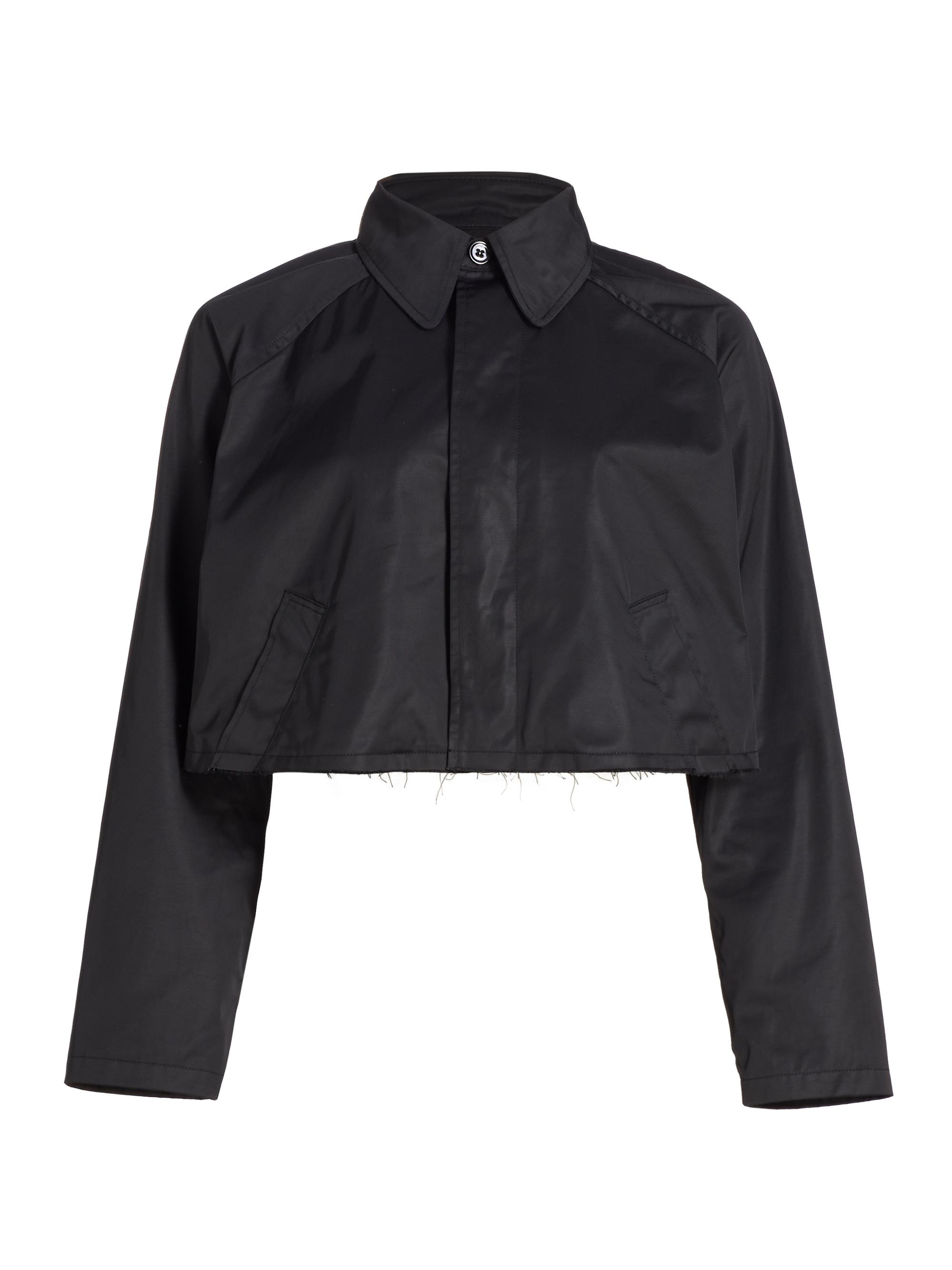 MM6 Maison Margiela Cropped Raw-Edge Jacket | Saks Fifth Avenue