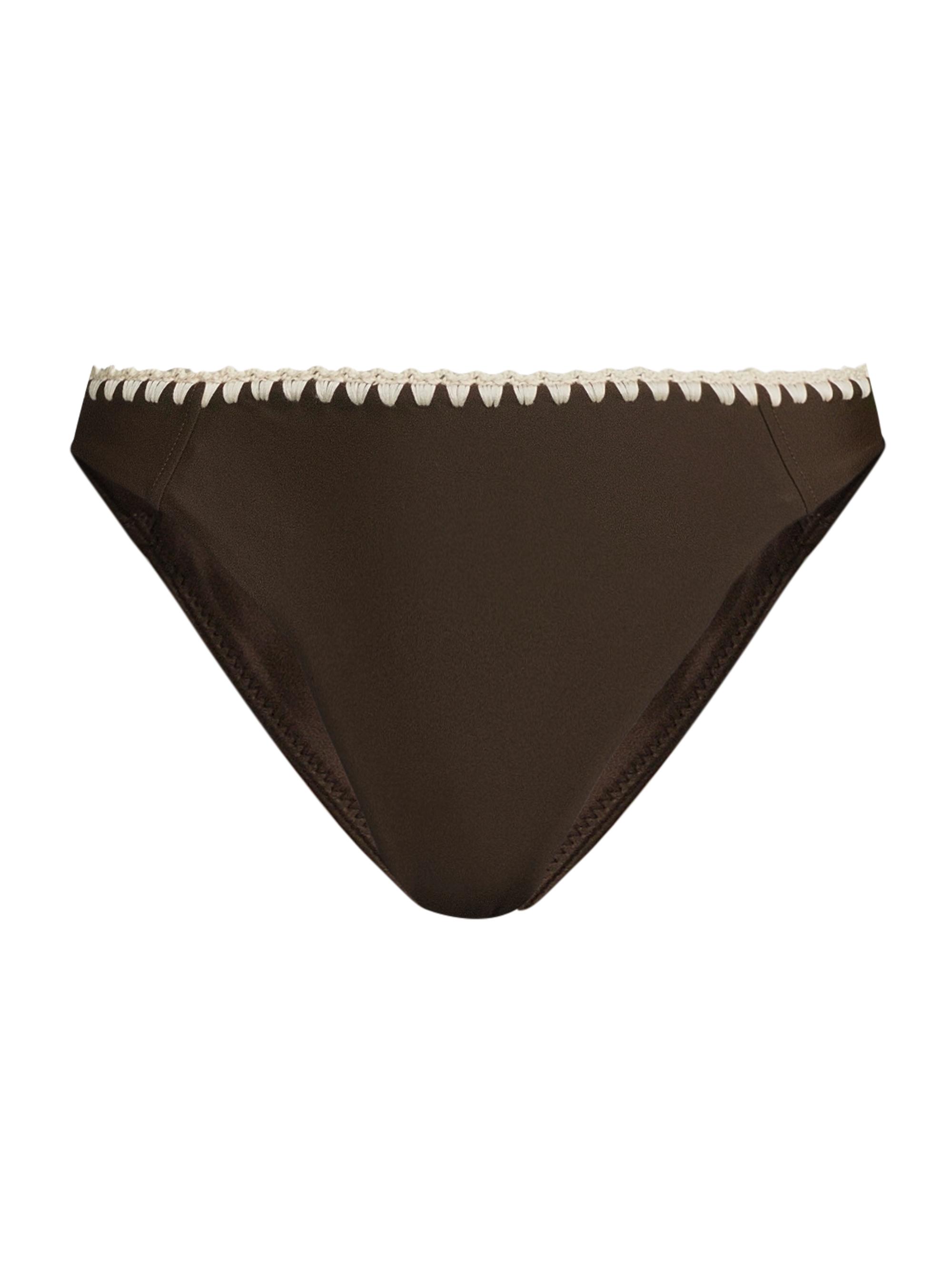 Ramy Brook Iliana Crochet-Trimmed Bikini Bottom | Saks Fifth Avenue