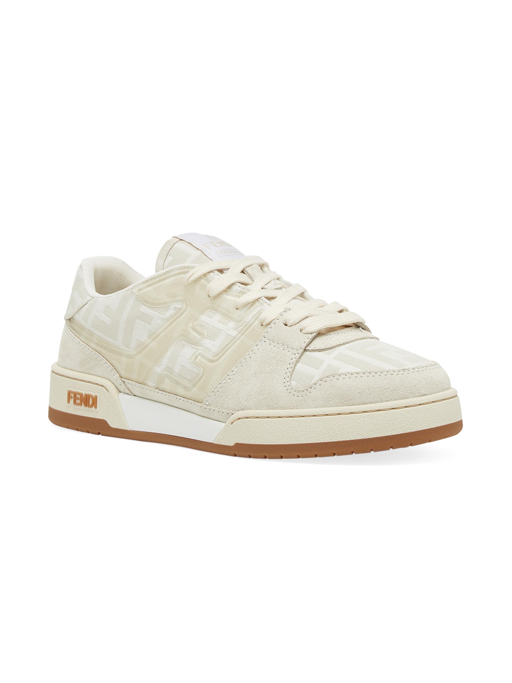 Fendi Fendi Match Suede & Jacquard Low-Top Sneakers | Saks Fifth Avenue