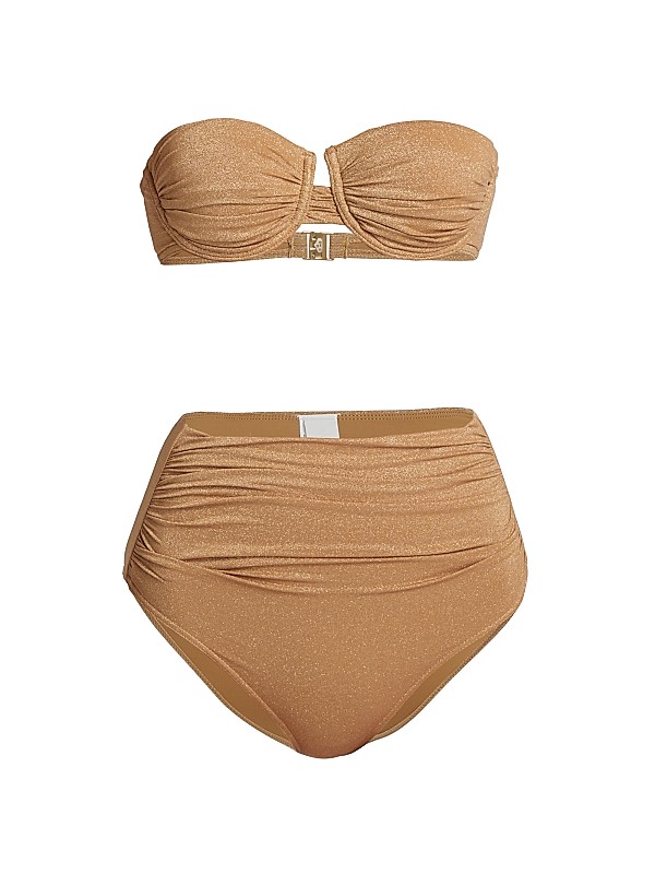 Shop Zimmermann Junie Shimmer 2-Piece Bikini Set | Saks Shop Zimmermann Junie Shimmer 2-Piece Bikini Set | Saks